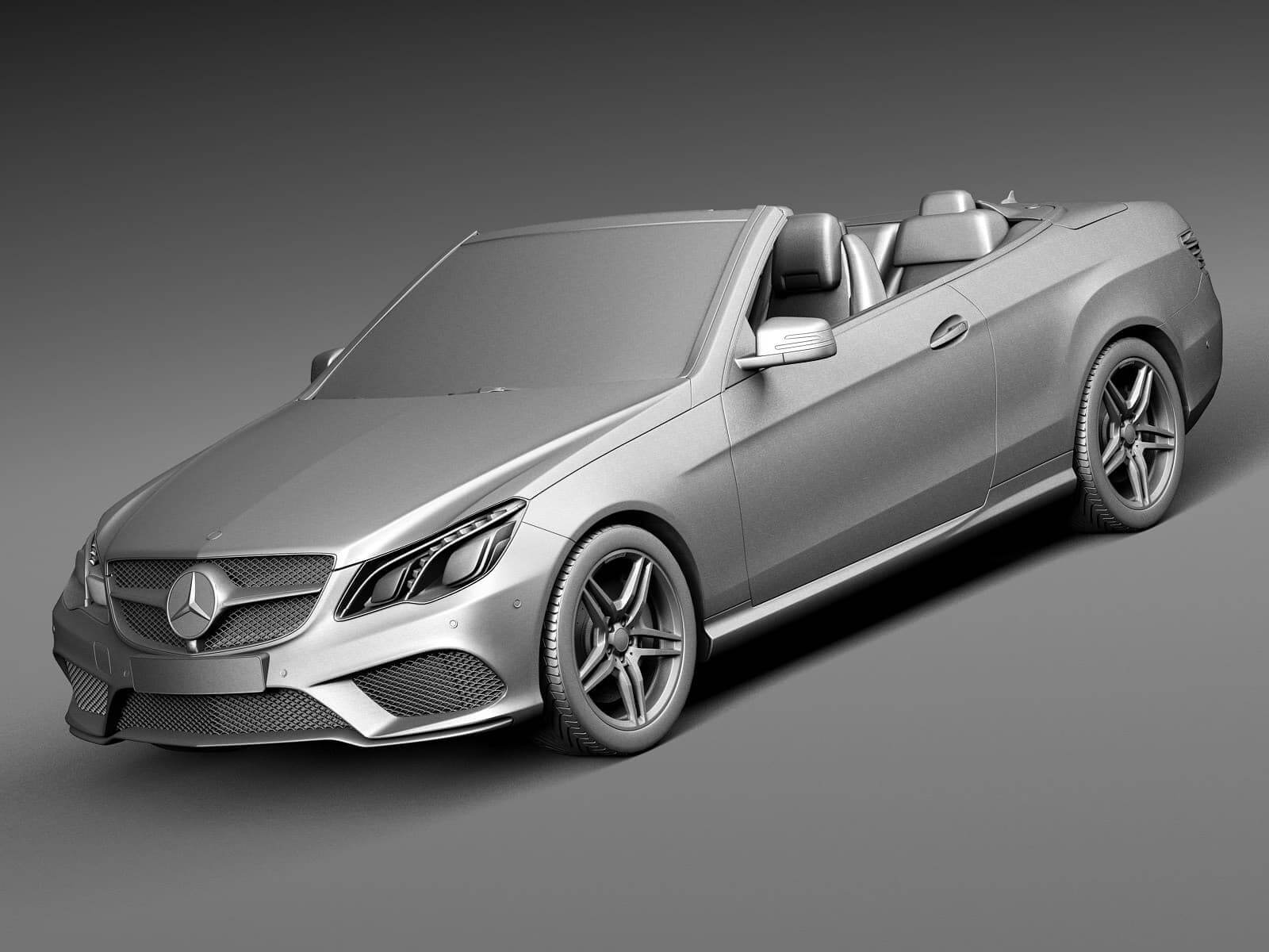 Mercedes E-Class AMG Convertible 2015 3D Model by SQUIR