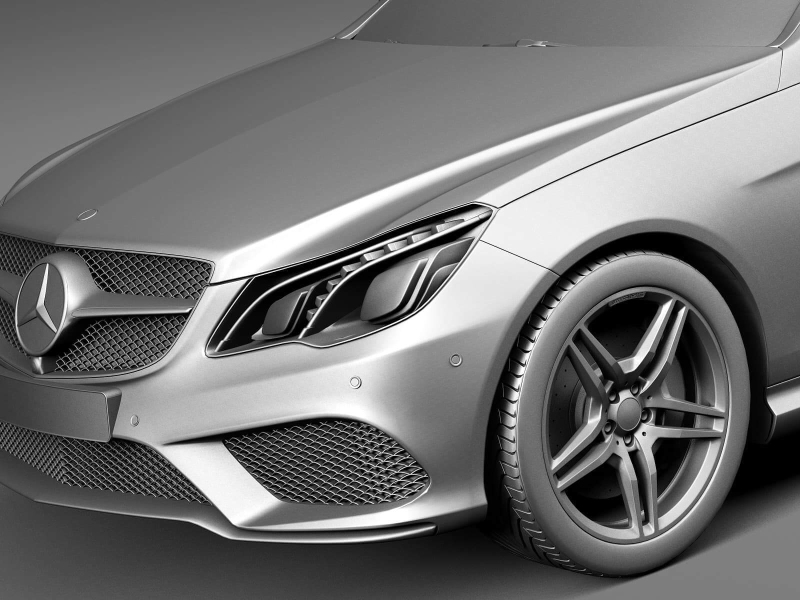 Mercedes E-Class AMG Convertible 2015 3D Model by SQUIR