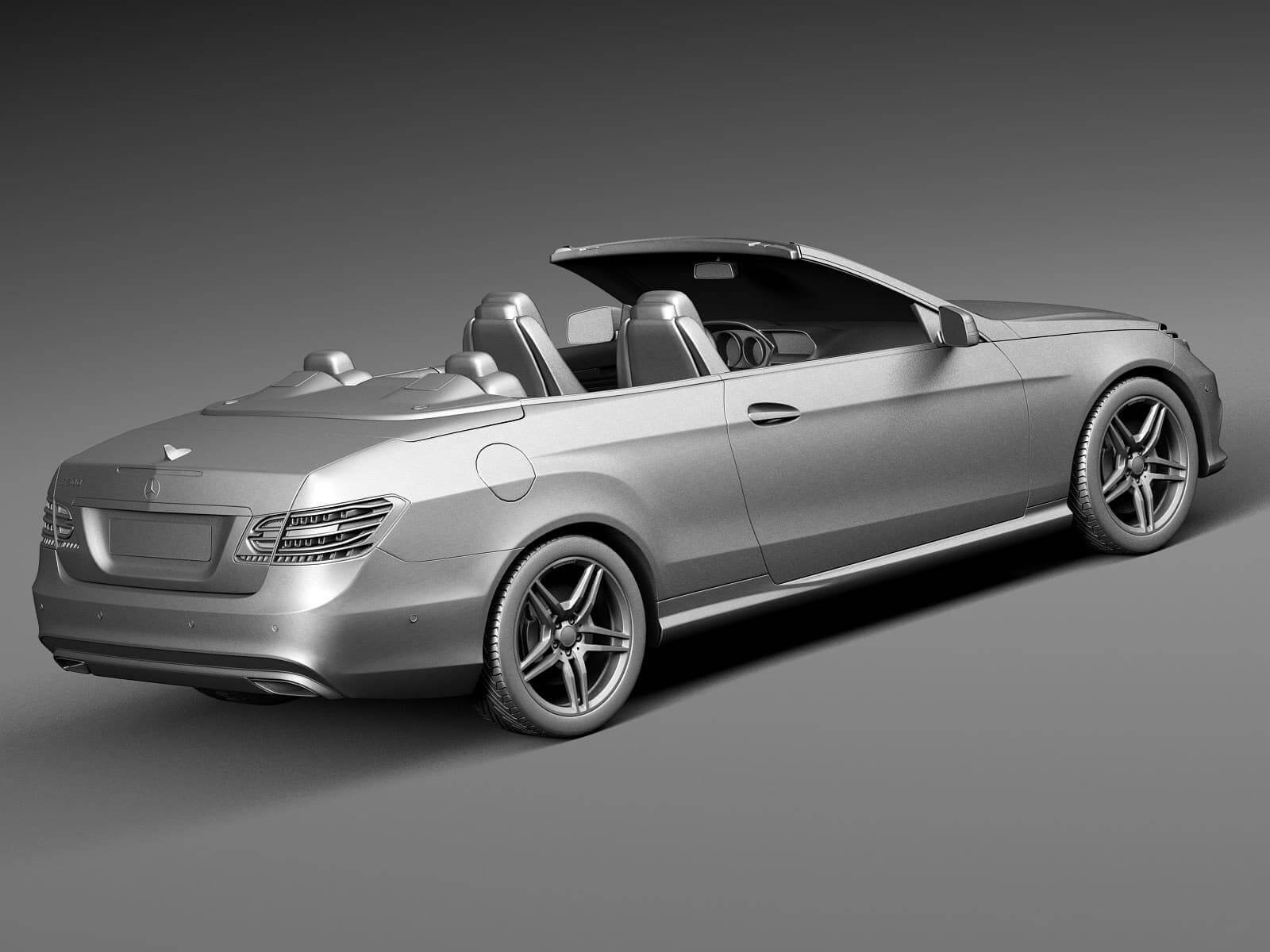 Mercedes E-Class AMG Convertible 2015 3D Model by SQUIR