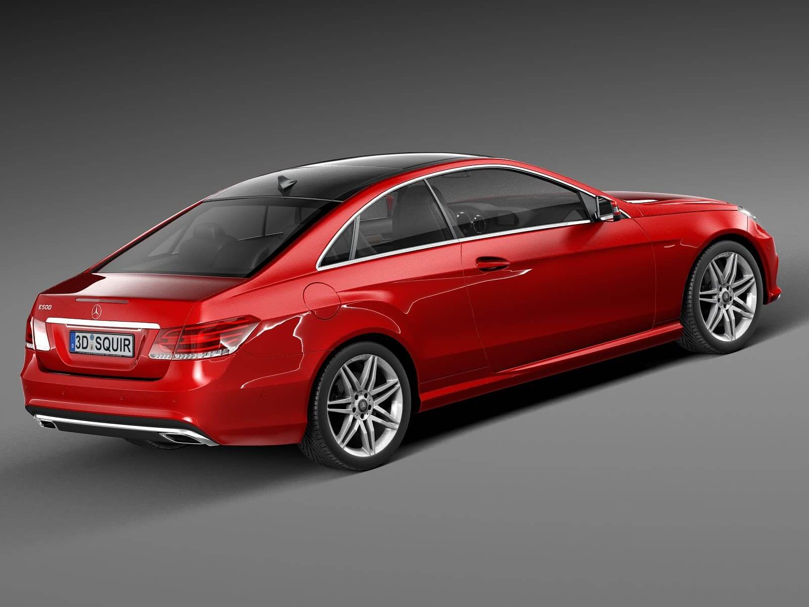 Mercedes E-Class AMG Coupe 2015 3D Model by SQUIR