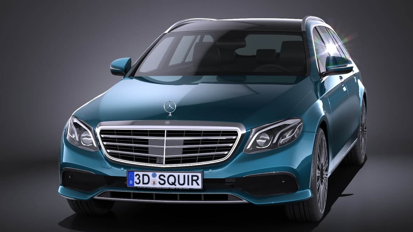 Mercedes E-Class Estate 2017 3D Model by SQUIR