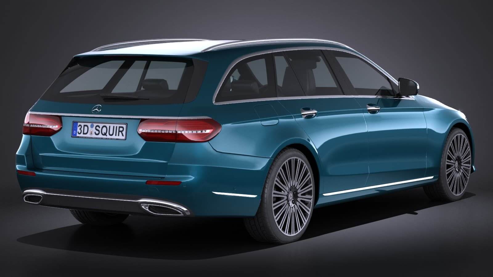 Mercedes E-Class Estate 2017 3D Model by SQUIR