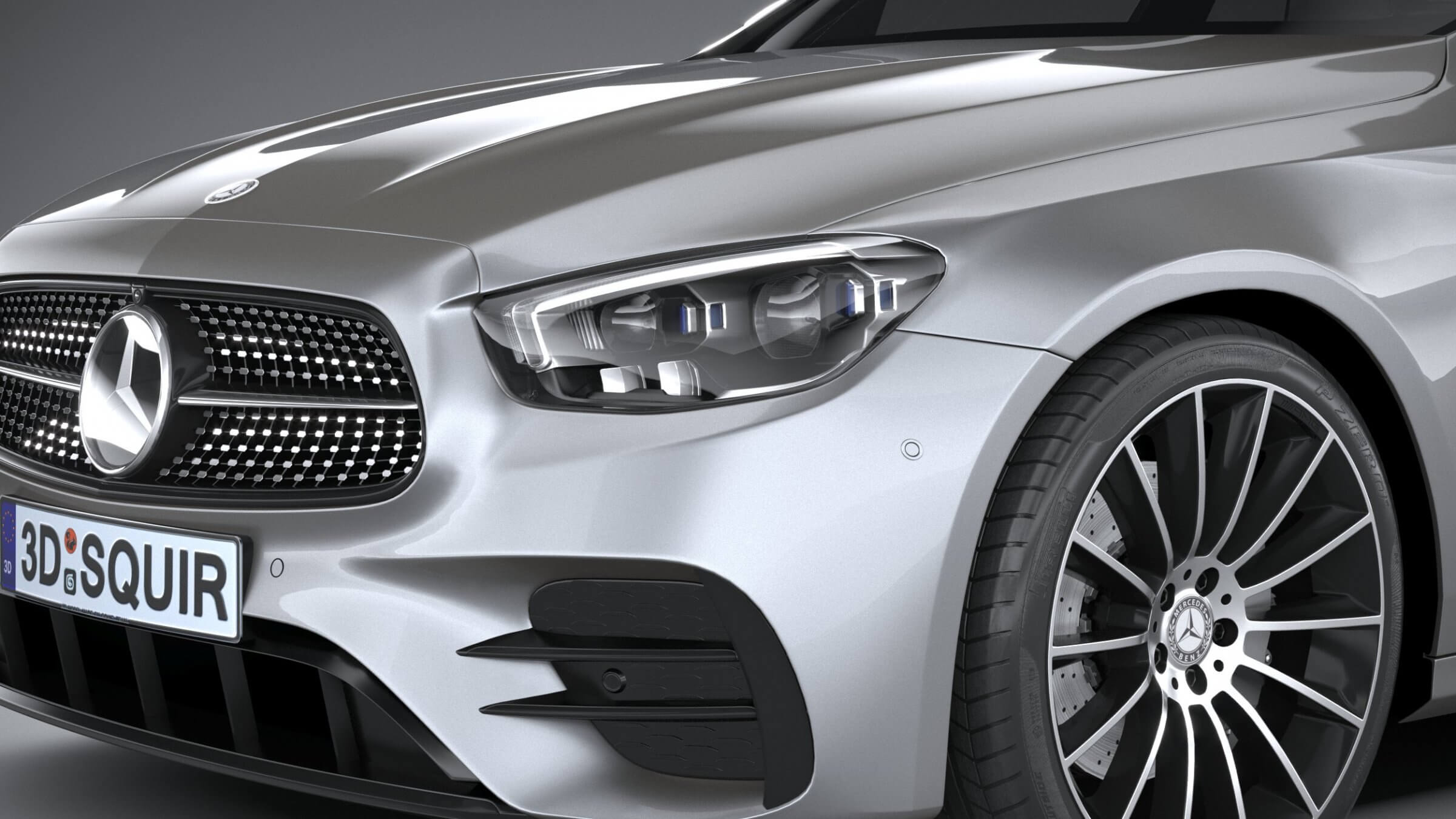 Mercedes E-Class Sedan AMG Line 2021 3D Model by SQUIR