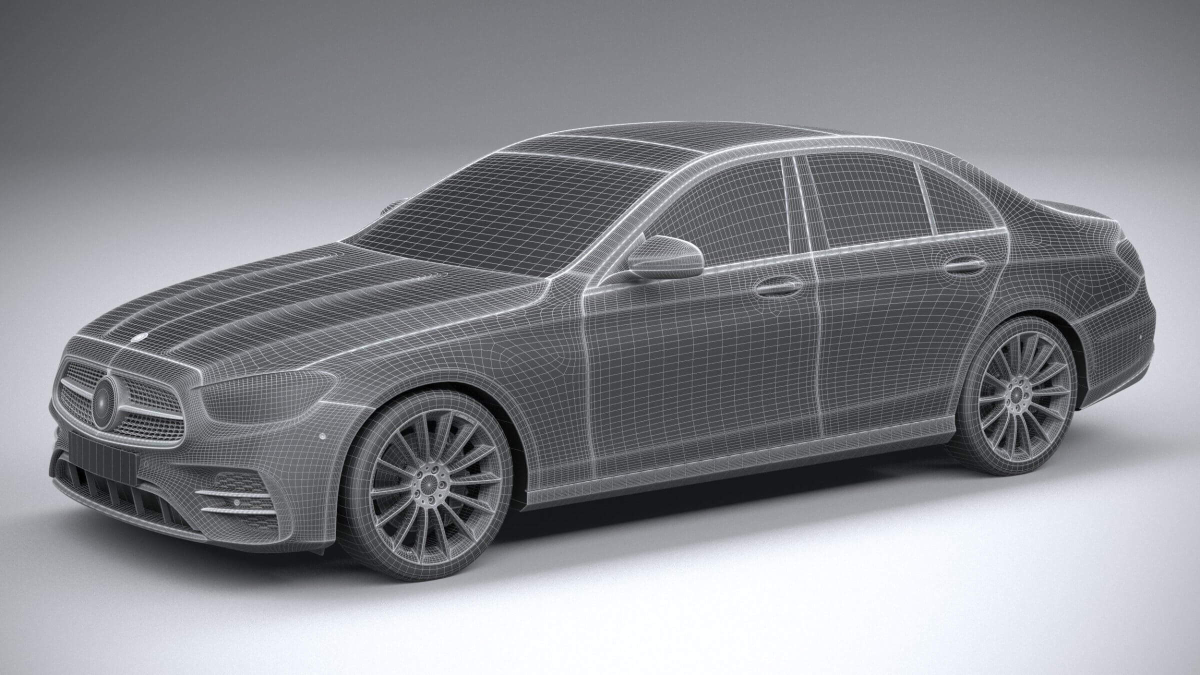 Mercedes E-Class Sedan AMG Line 2021 3D Model by SQUIR