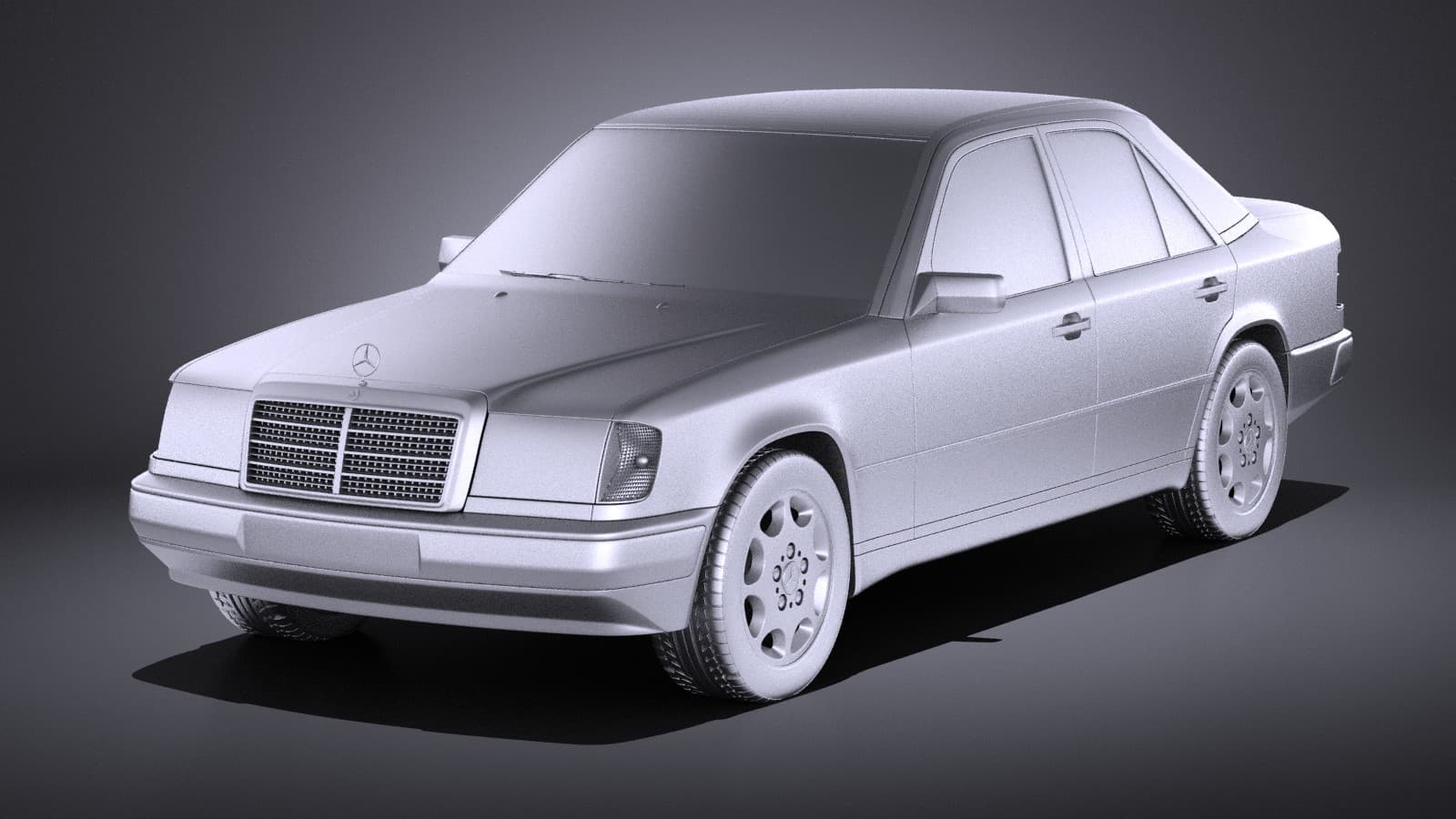 Mercedes E-Class W124 Coupe 1990 (V-Ray) 3D Model by SQUIR