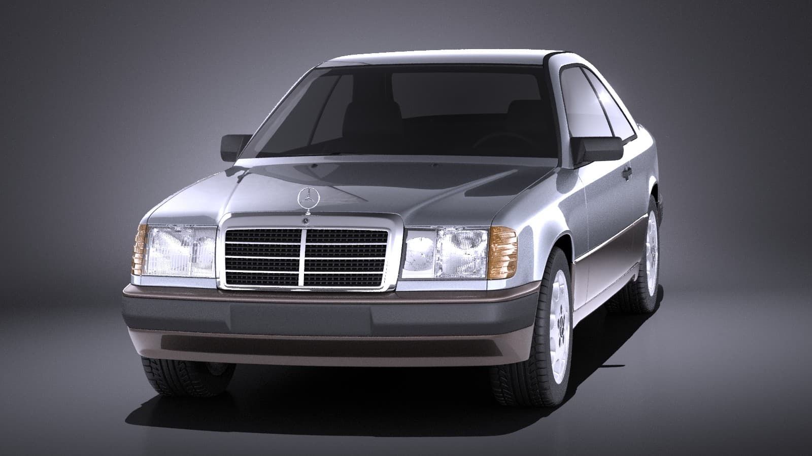 Mercedes E-Class W124 Coupe (V-Ray) 1990 3D Model by SQUIR