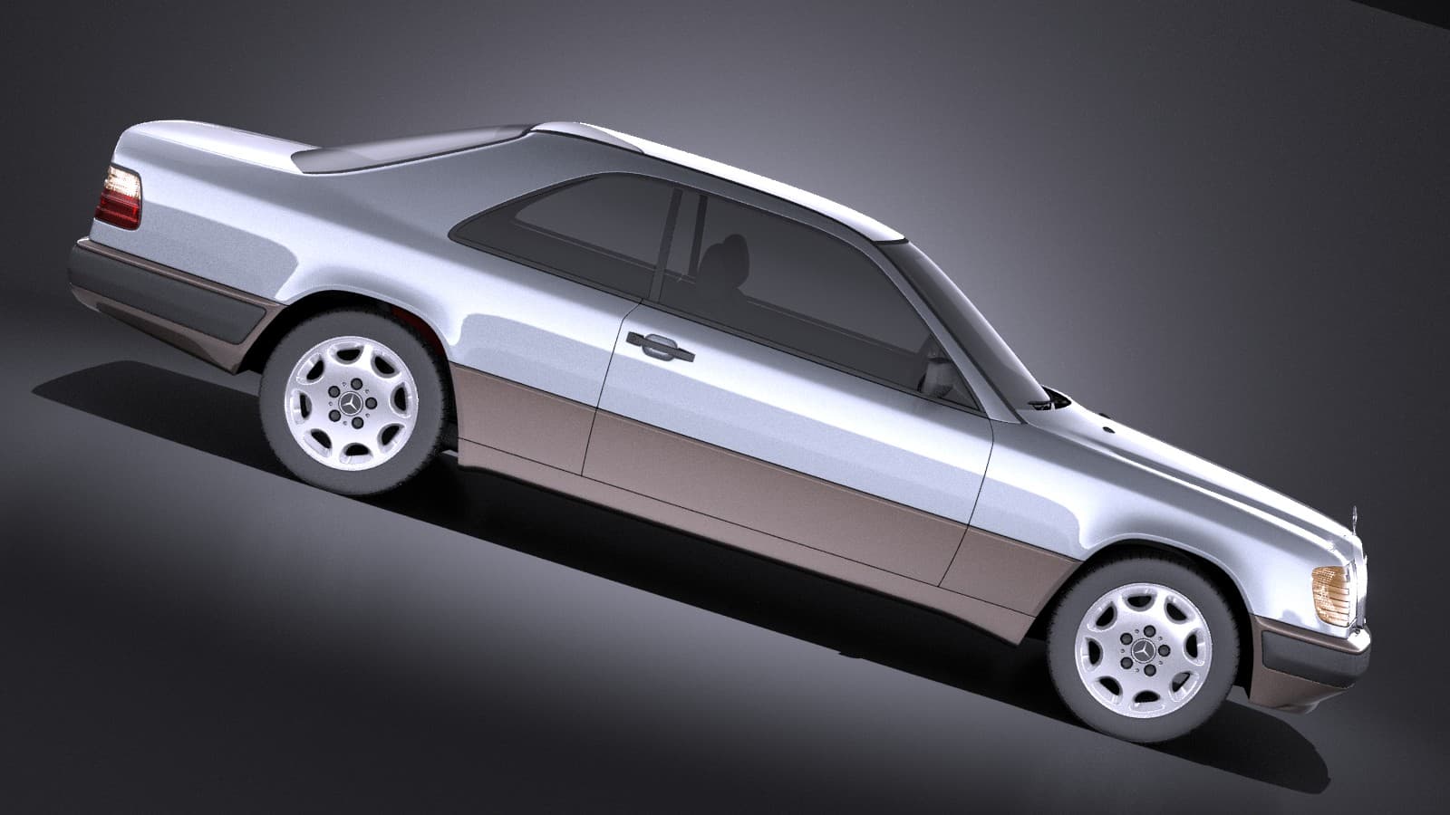 Mercedes E-Class W124 Coupe (V-Ray) 1990 3D Model by SQUIR