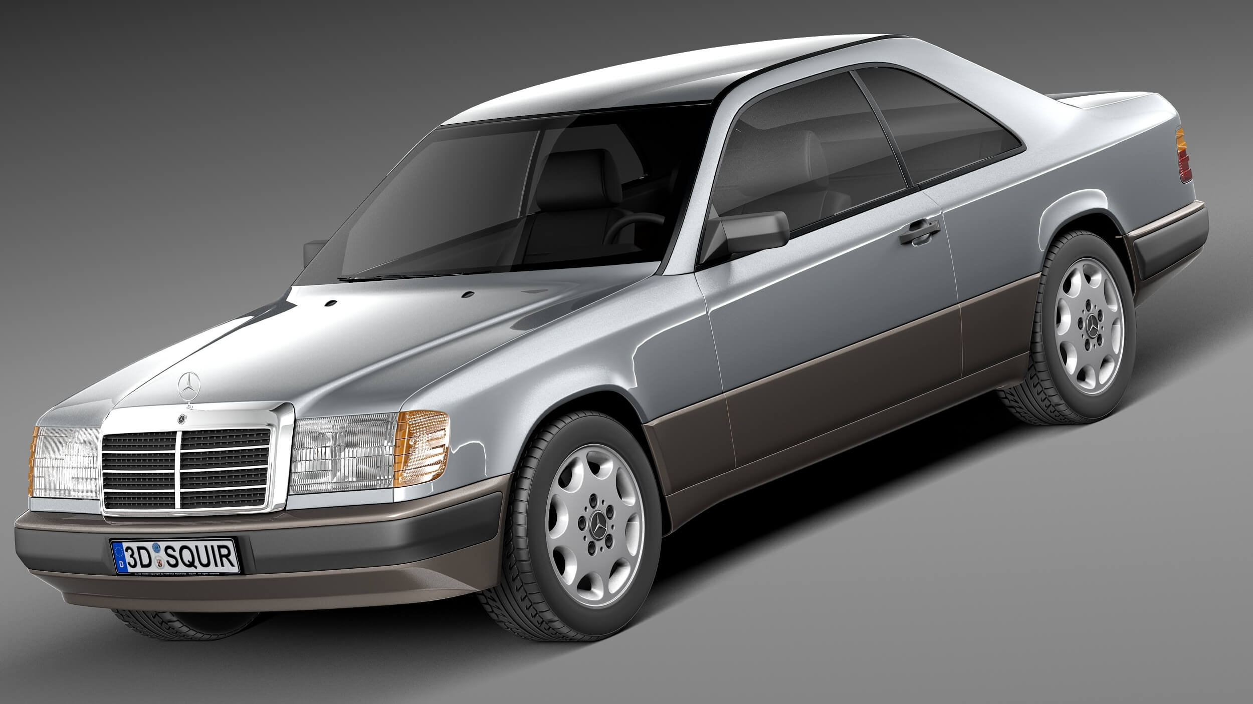 Mercedes-Benz E-Class W124 Coupe 3D Model by SQUIR