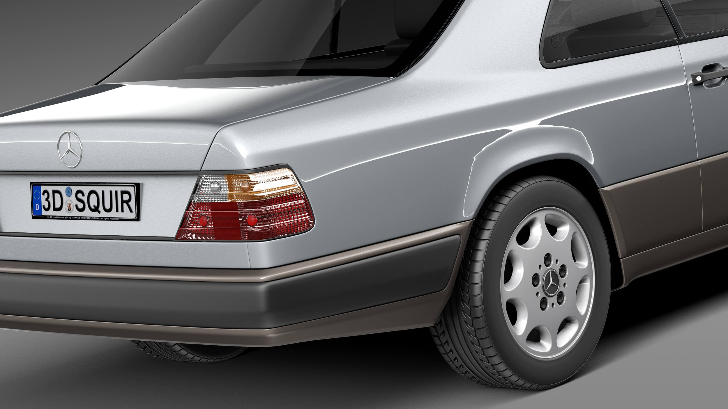 Mercedes-Benz E-Class W124 Coupe 3D Model by SQUIR