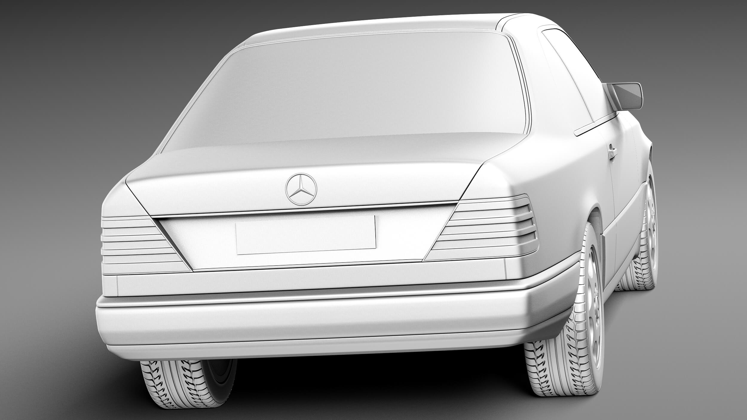 Mercedes-Benz E-Class W124 Coupe 3D Model by SQUIR