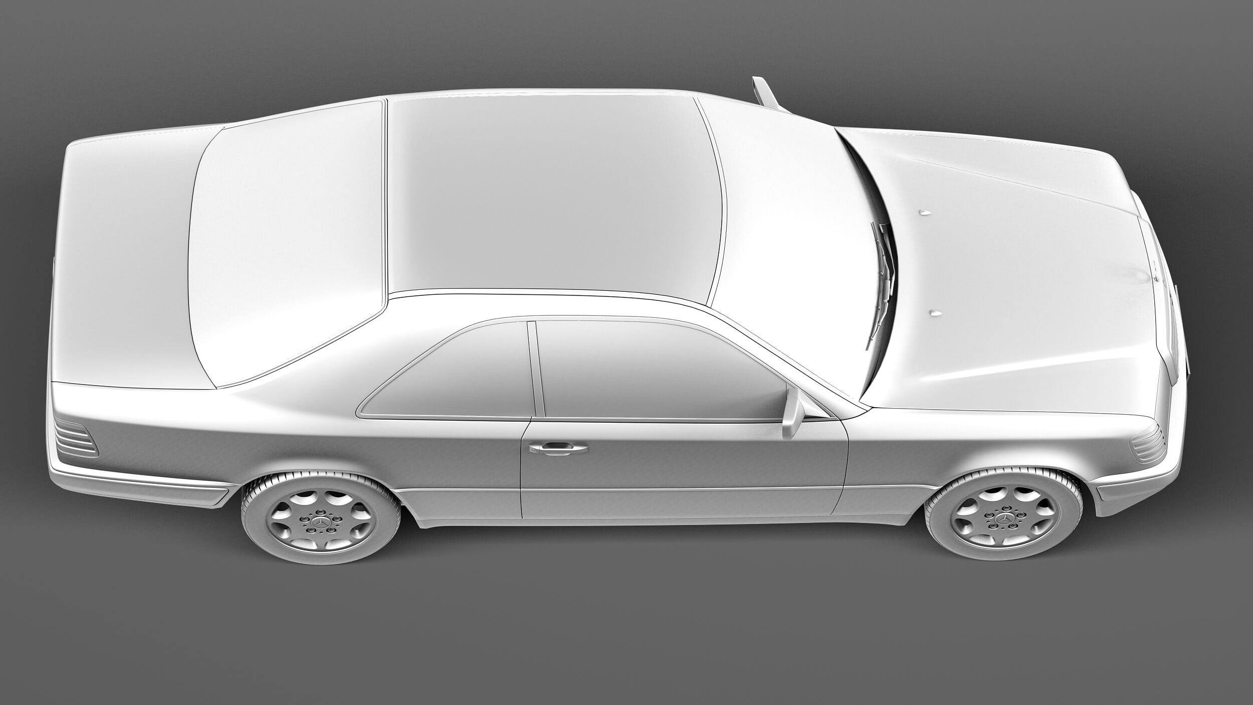 Mercedes-Benz E-Class W124 Coupe 3D Model by SQUIR
