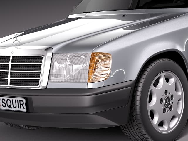 Mercedes E-Class W124 Sedan 3D Model by SQUIR