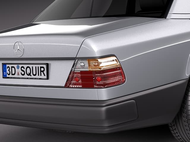 Mercedes E-Class W124 Sedan 3D Model by SQUIR