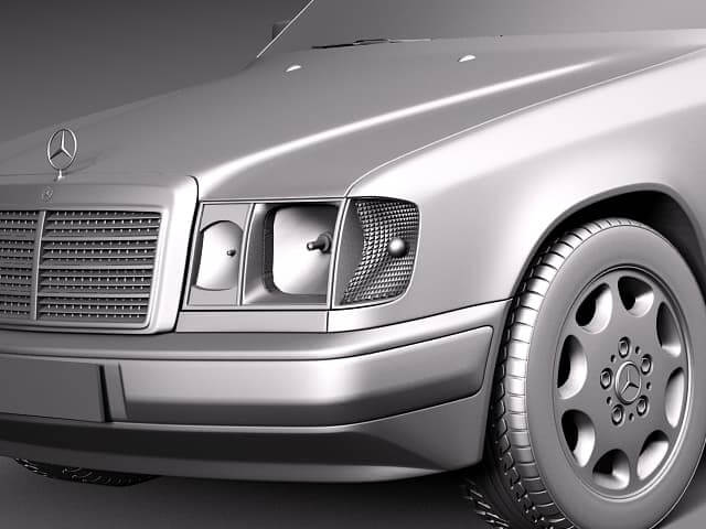 Mercedes E-Class W124 Sedan 3D Model by SQUIR