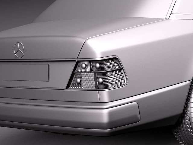Mercedes E-Class W124 Sedan 3D Model by SQUIR