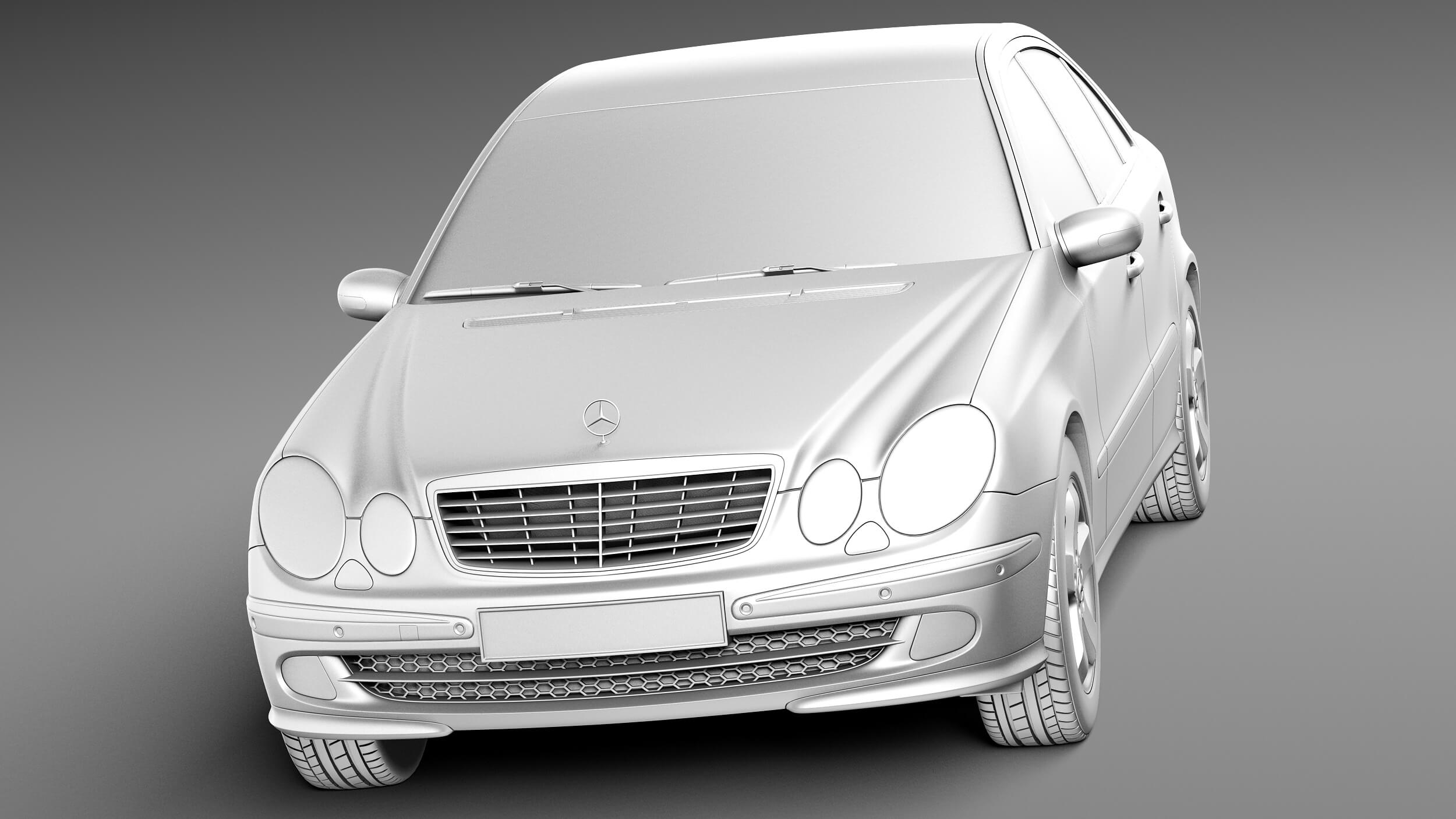 Mercedes-Benz E-Class W211 2002-2009 3D Model by SQUIR