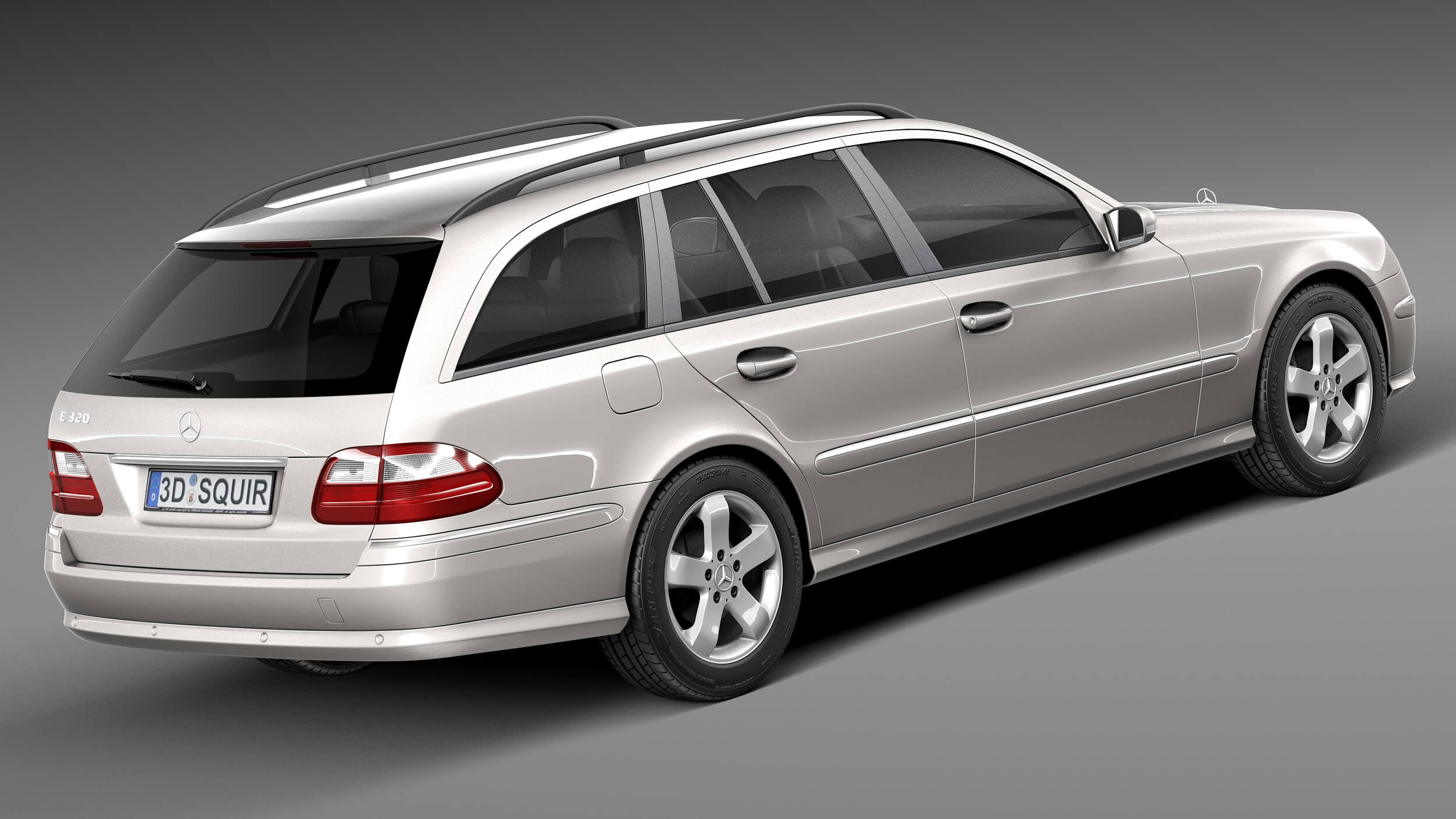 Mercedes E-Class W211 Estate 2002-2009 3D Model by SQUIR