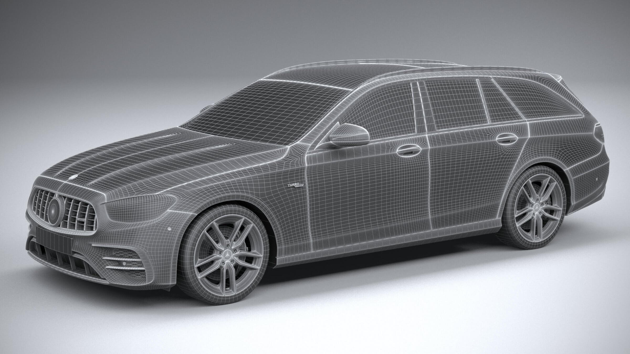 Mercedes E53 AMG Estate 2021 - 3D Model by SQUIR