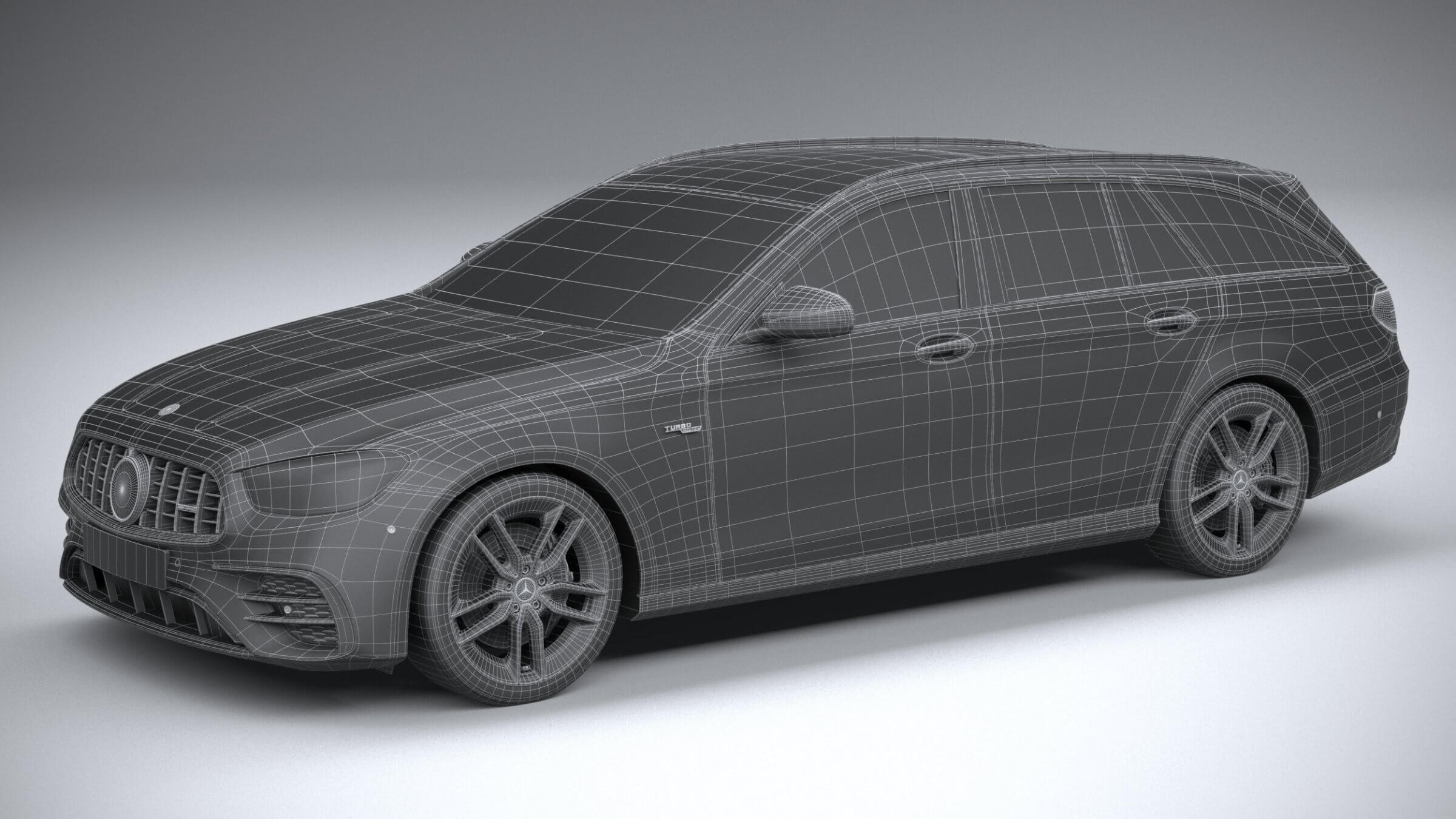 Mercedes E53 AMG Estate 2021 - 3D Model by SQUIR