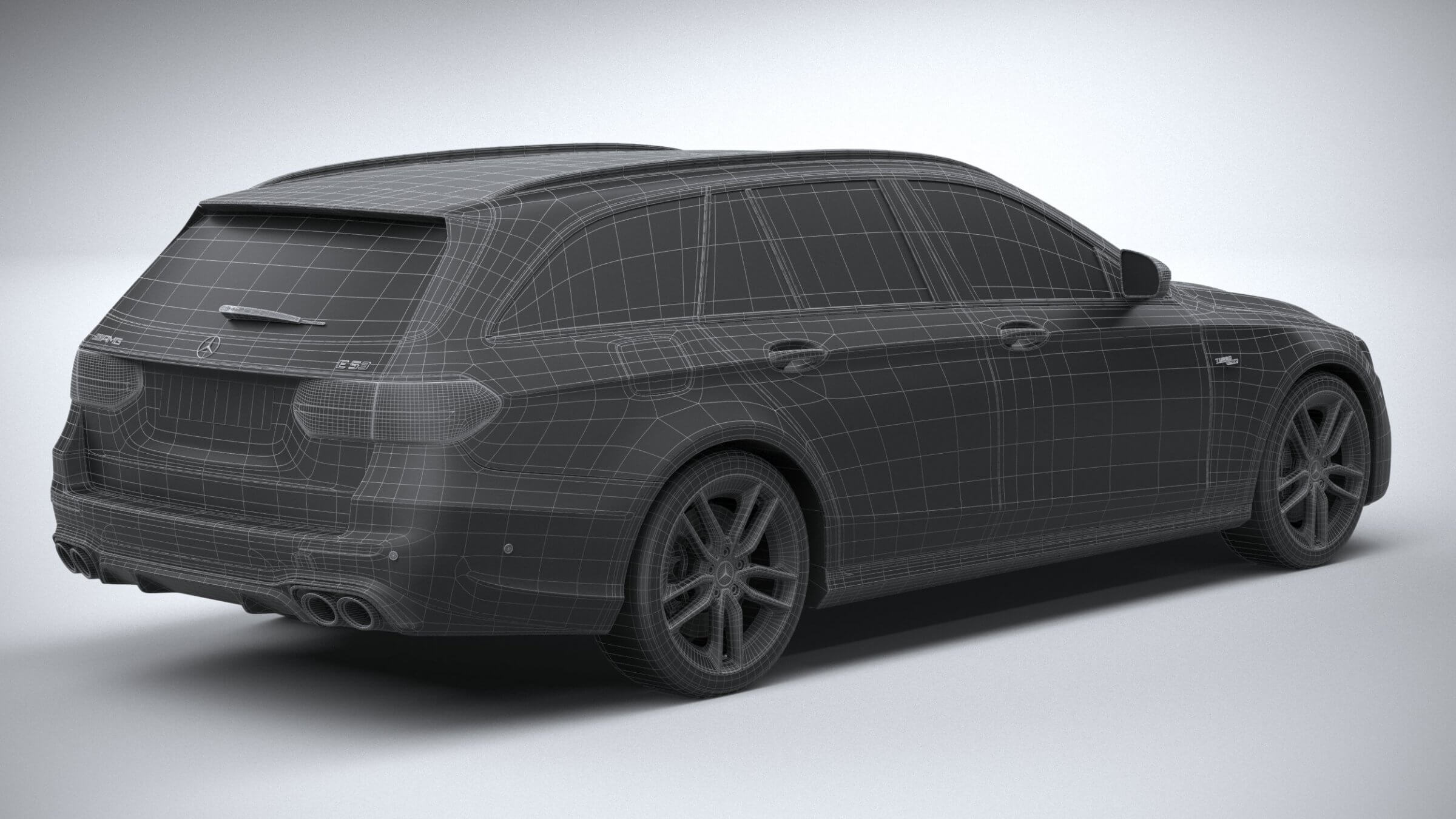 Mercedes E53 AMG Estate 2021 - 3D Model by SQUIR