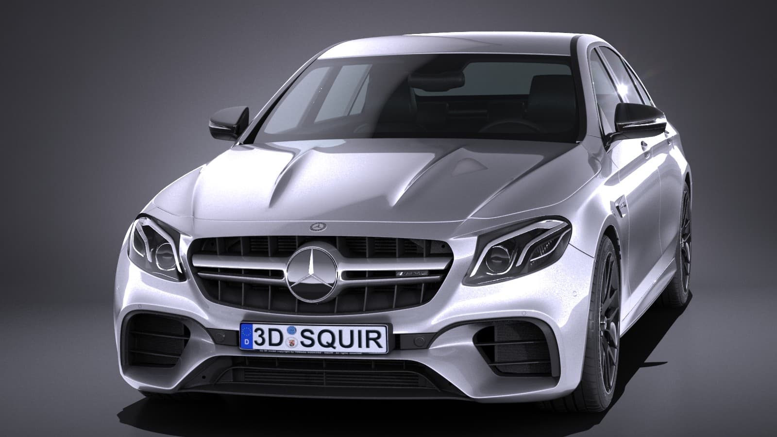 Mercedes E63 AMG 2017 - 3D Model by SQUIR