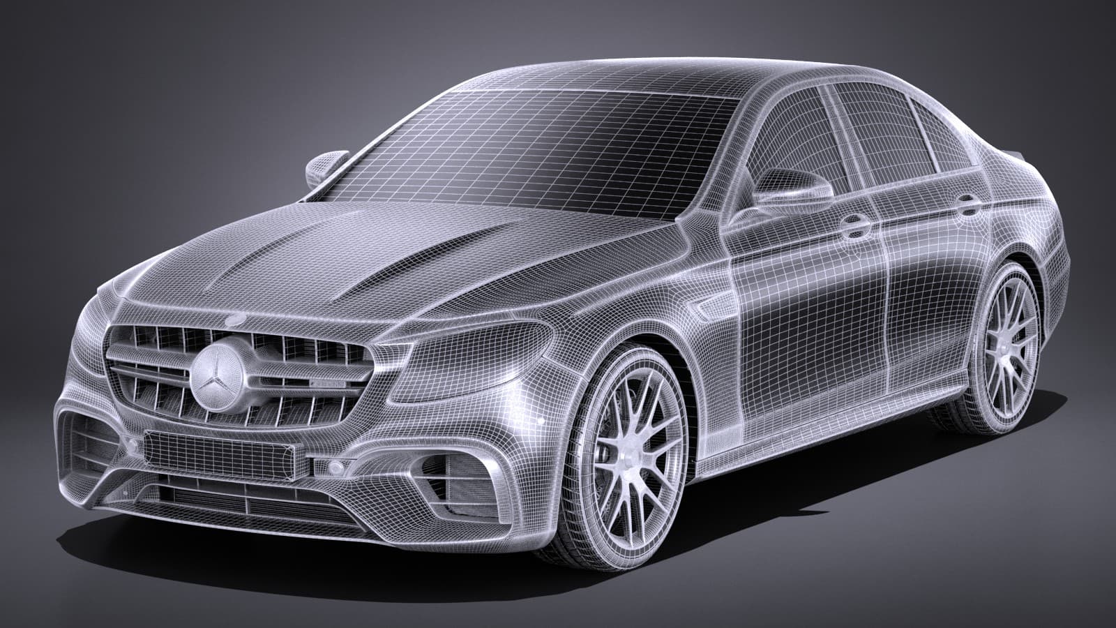 Mercedes E63 AMG 2017 - 3D Model by SQUIR