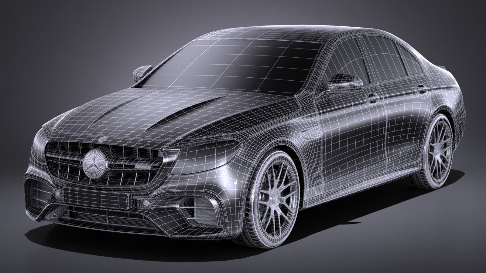 Mercedes E63 AMG 2017 - 3D Model by SQUIR
