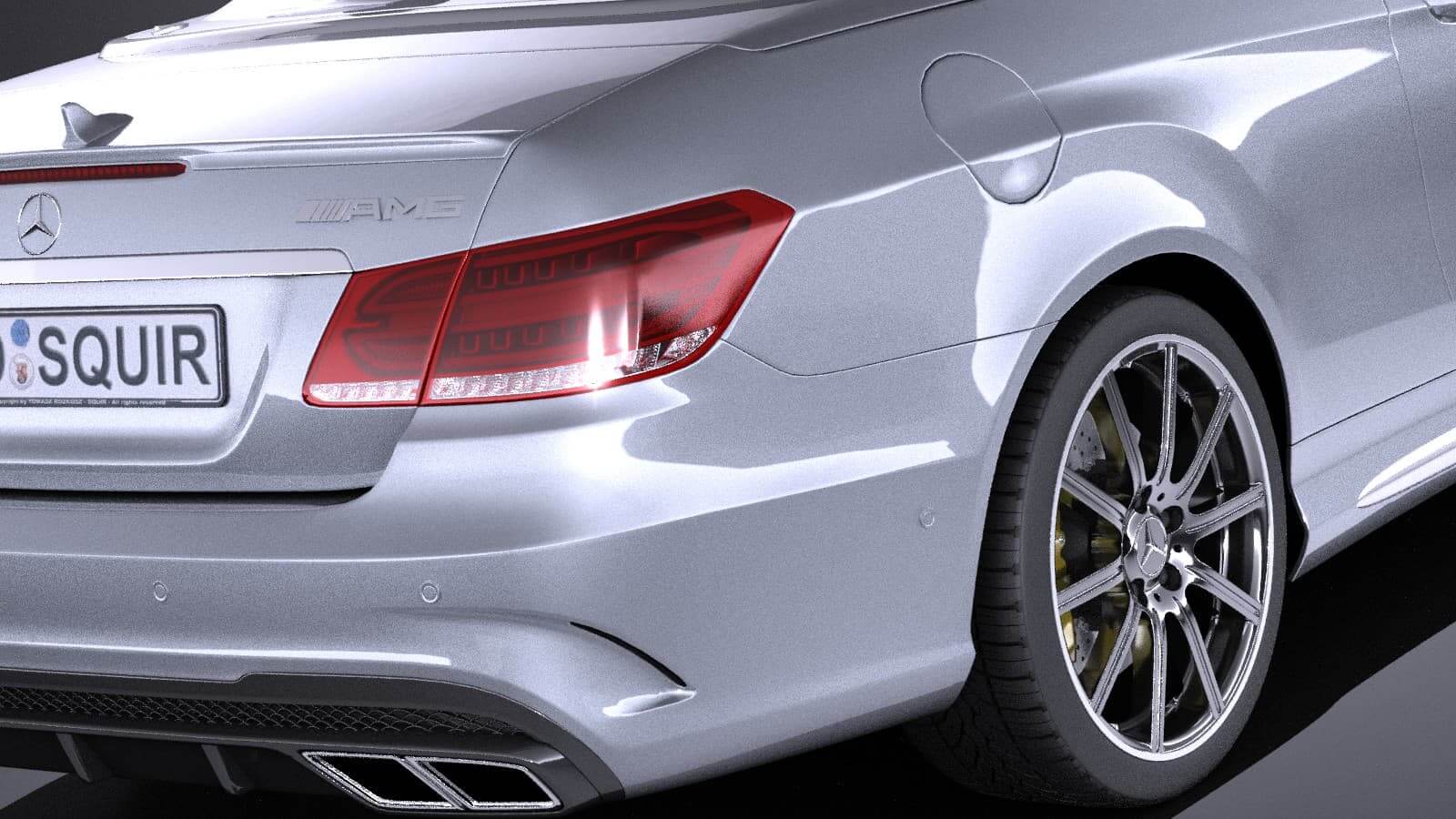 Mercedes E63 AMG Convertible 2015 (V-Ray) 3D Model by SQUIR
