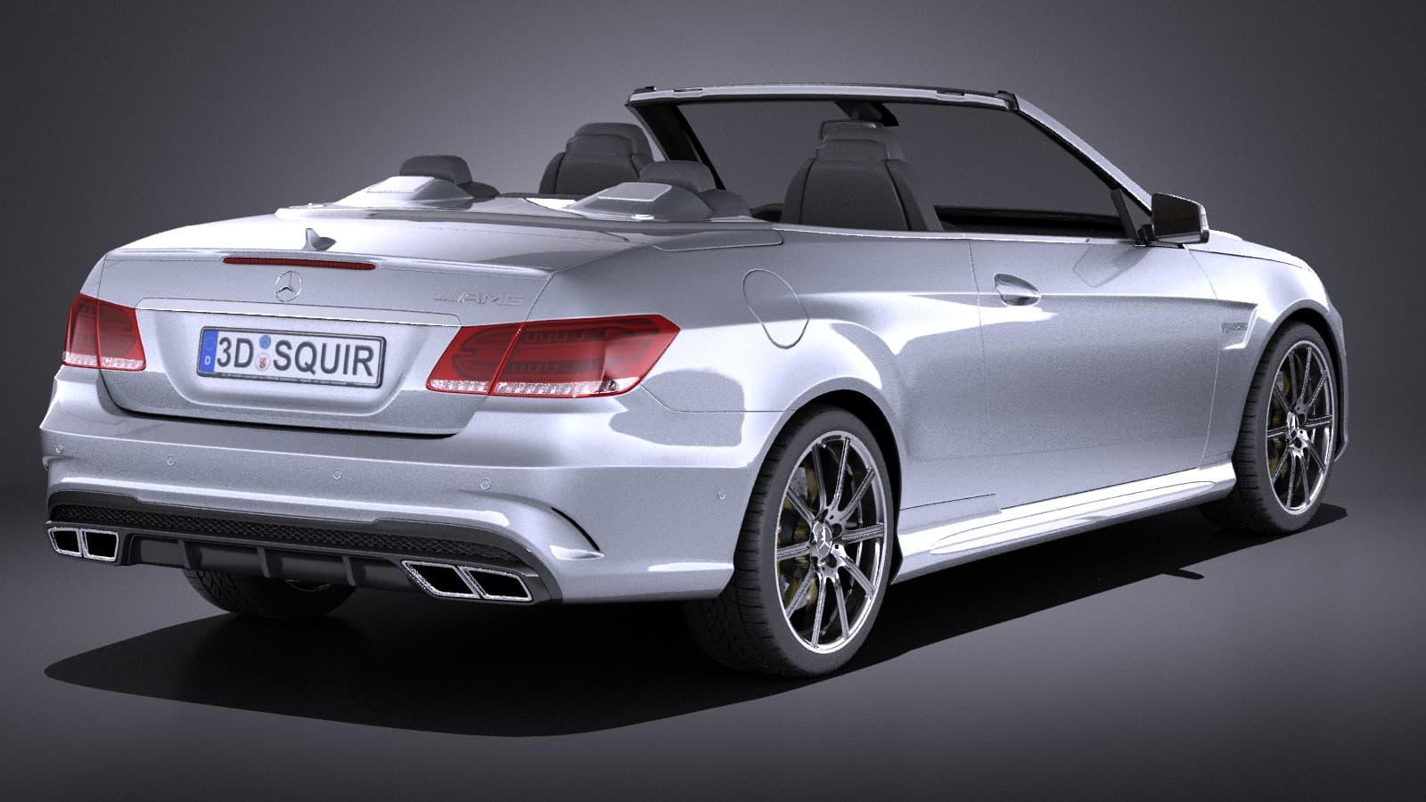 Mercedes E63 AMG Convertible 2015 (V-Ray) 3D Model by SQUIR