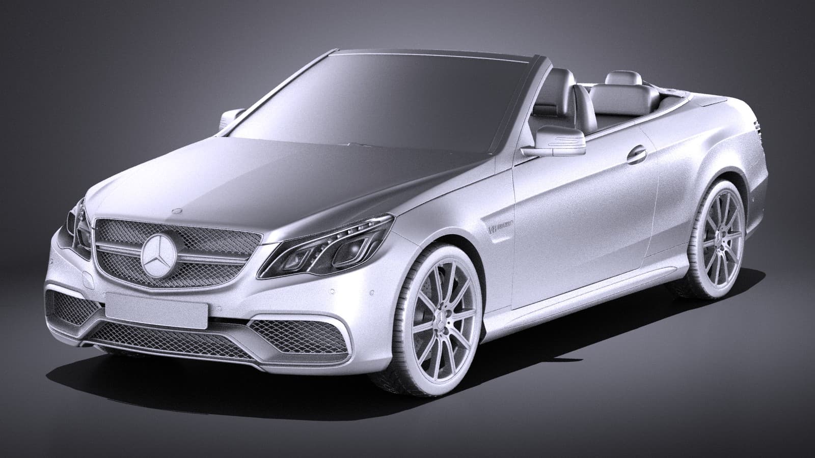 Mercedes E63 AMG Convertible 2015 (V-Ray) 3D Model by SQUIR