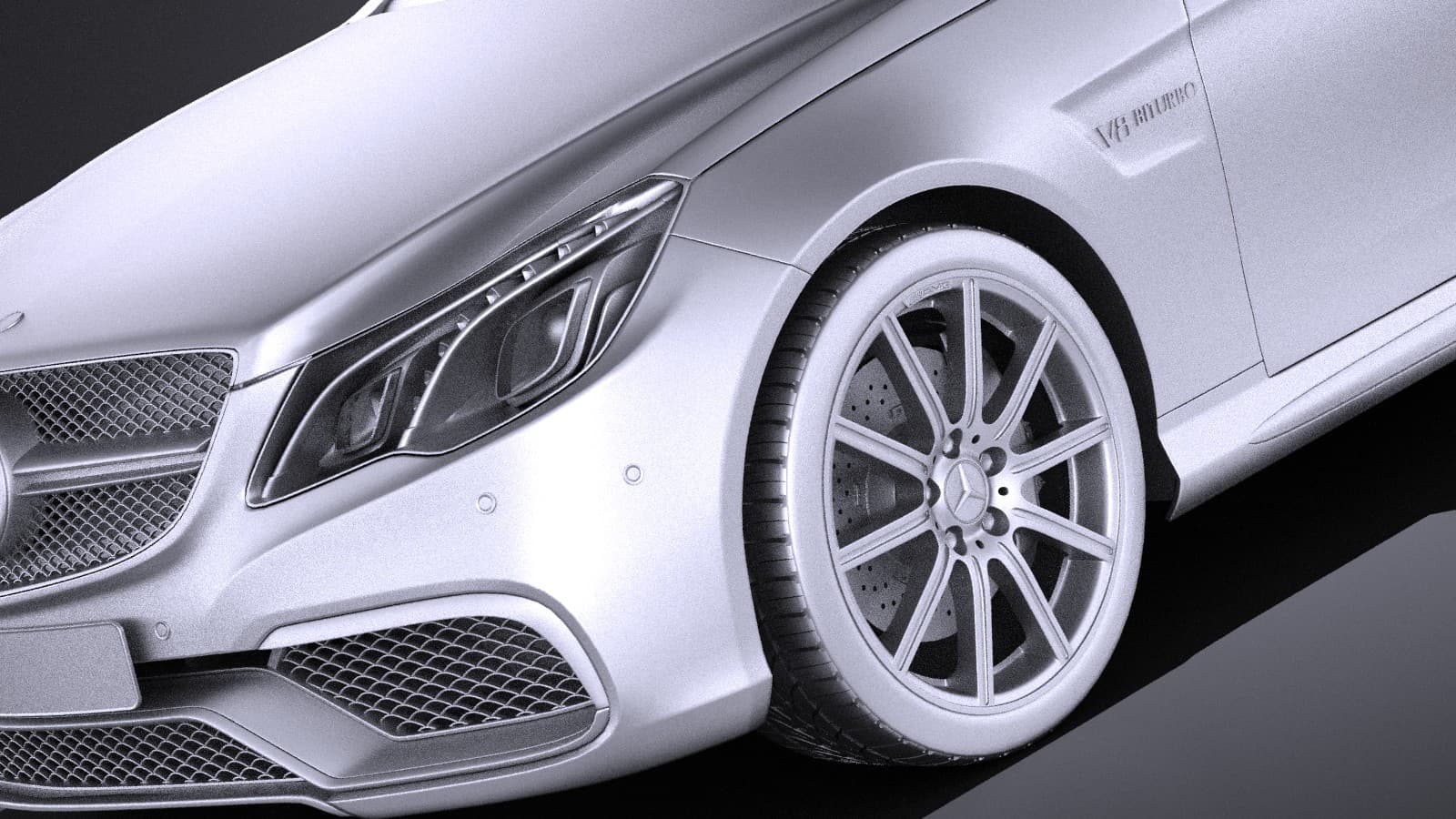 Mercedes E63 AMG Convertible 2015 (V-Ray) 3D Model by SQUIR