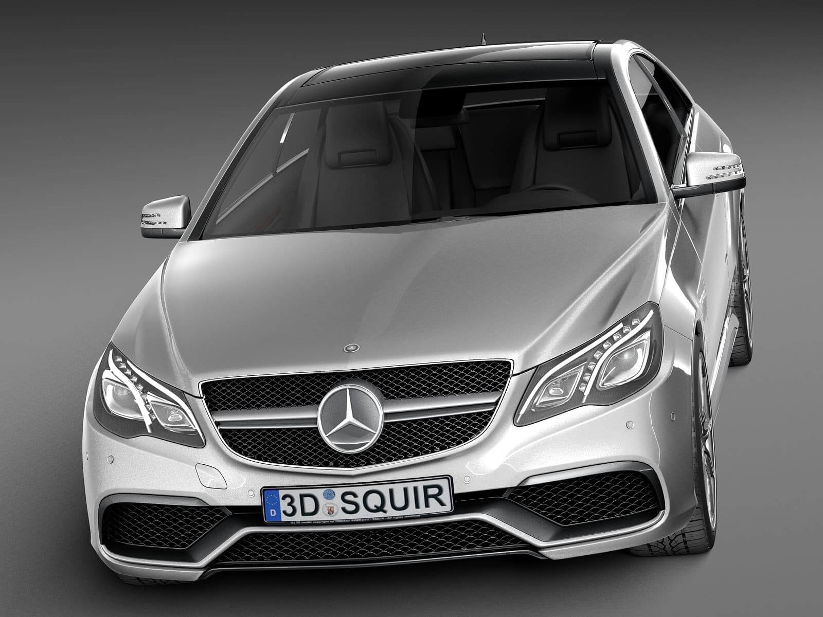 Mercedes E63 AMG Coupe 2014 - 3D Model by SQUIR