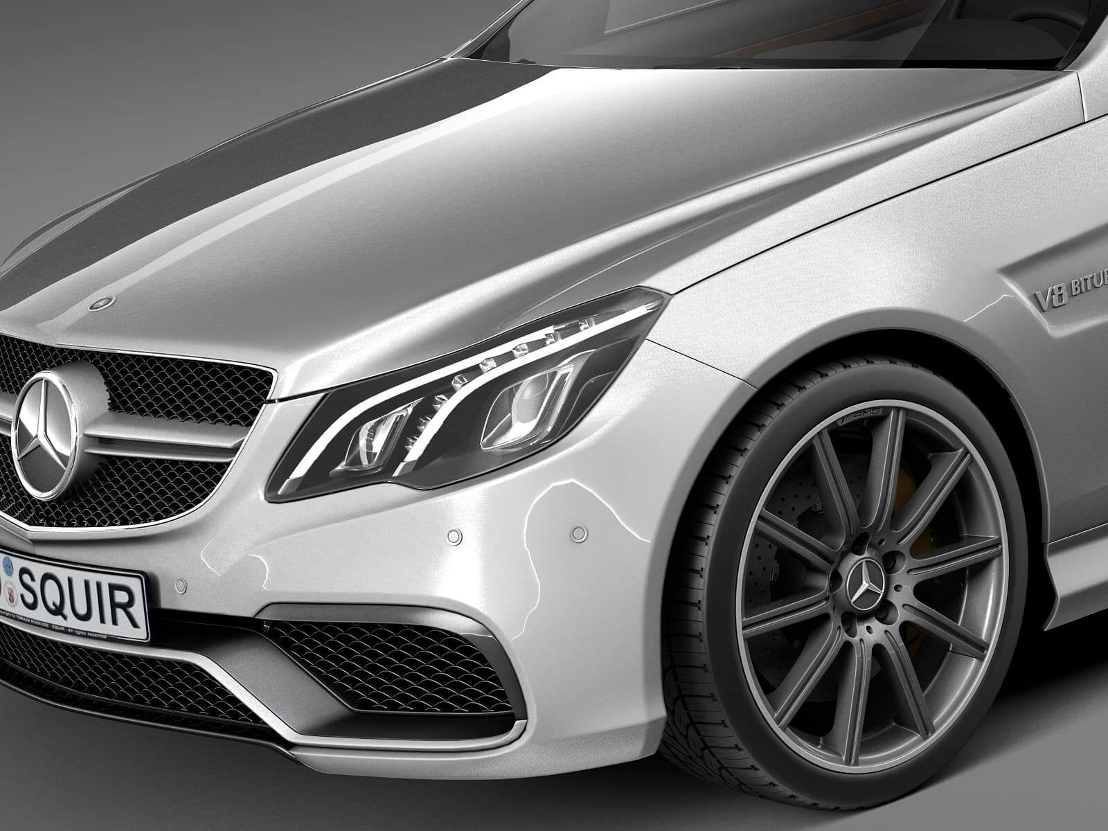 Mercedes E63 AMG Coupe 2014 - 3D Model by SQUIR