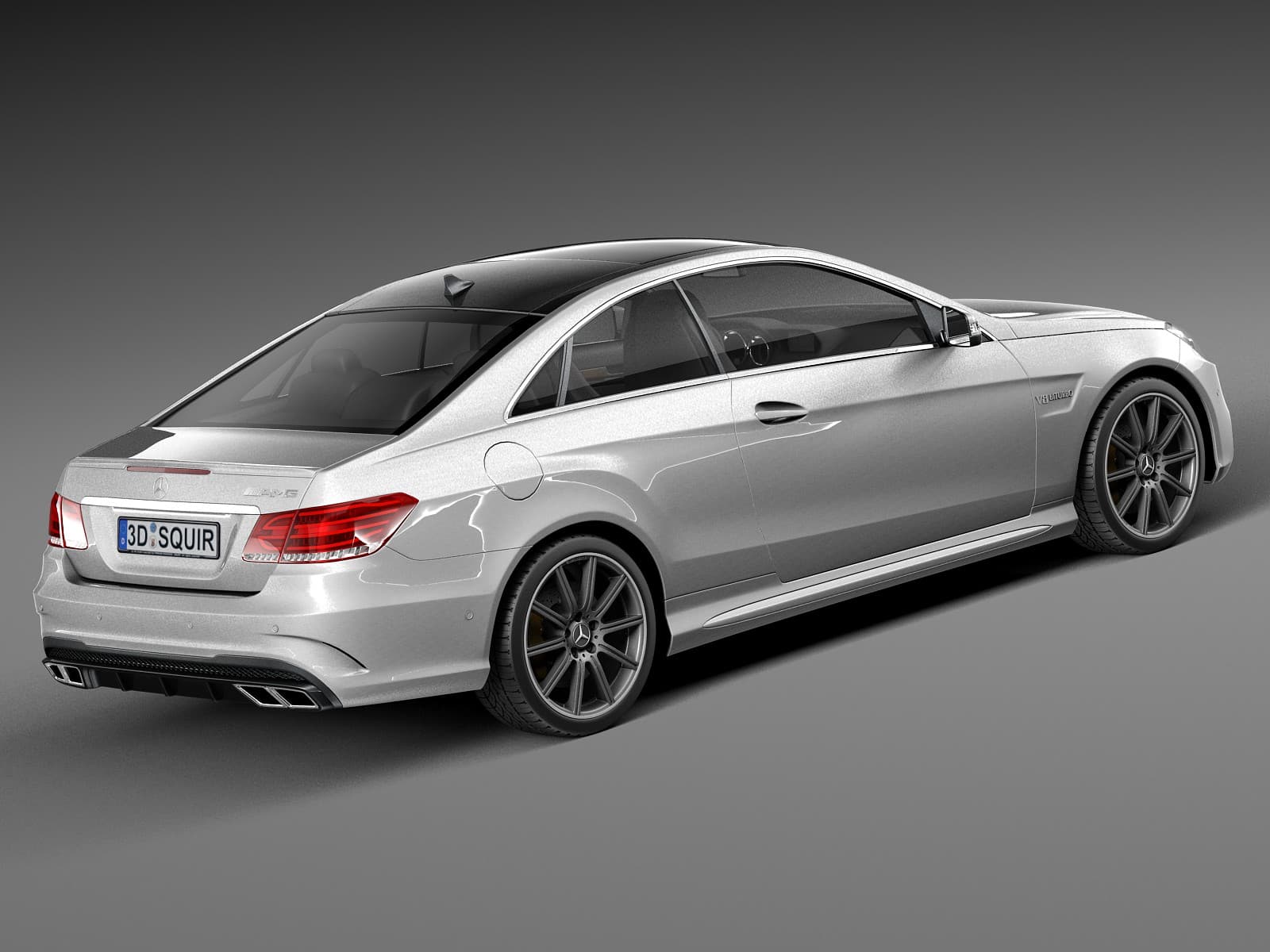 Mercedes E63 AMG Coupe 2014 - 3D Model by SQUIR
