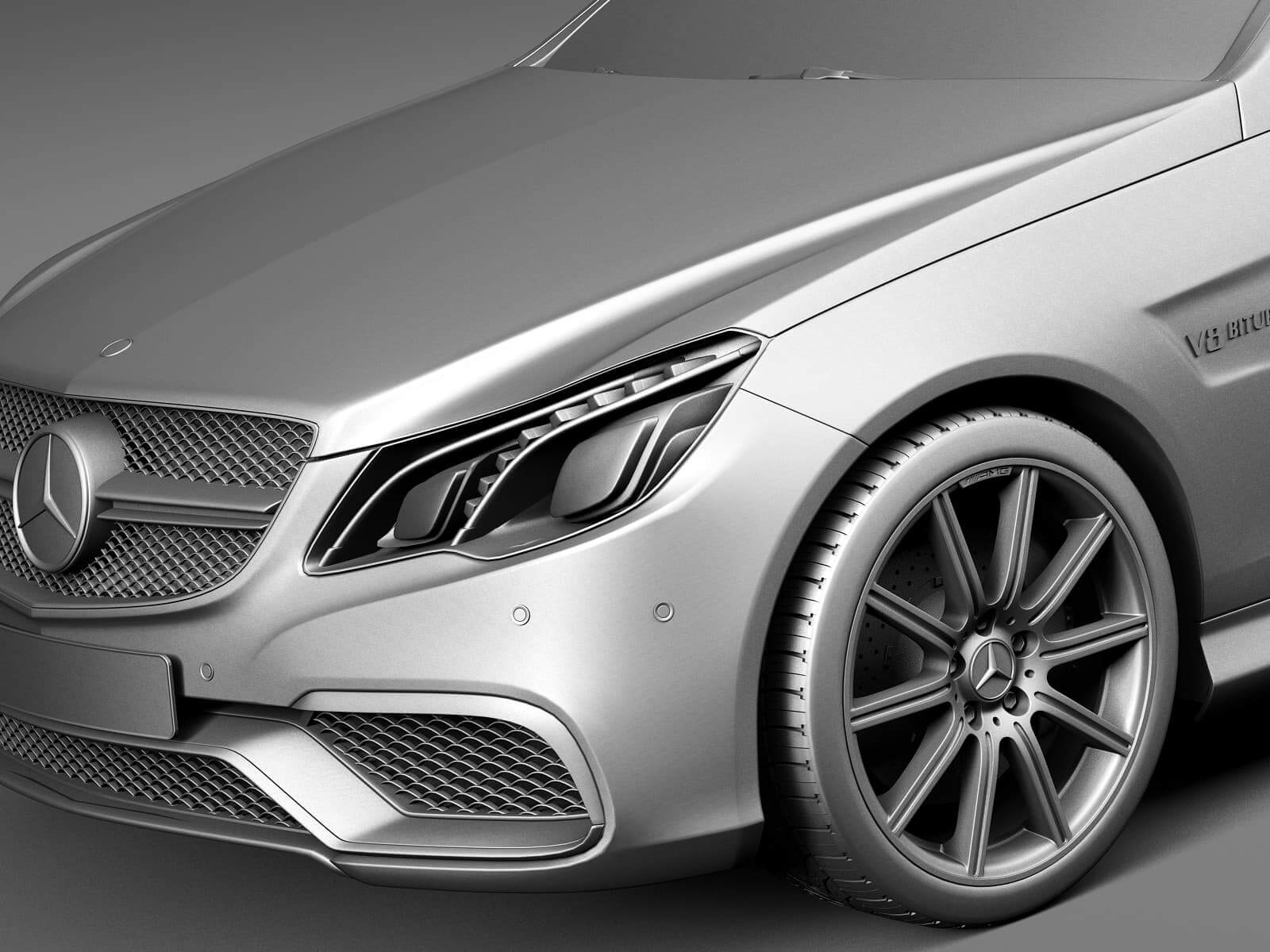 Mercedes E63 AMG Coupe 2014 - 3D Model by SQUIR