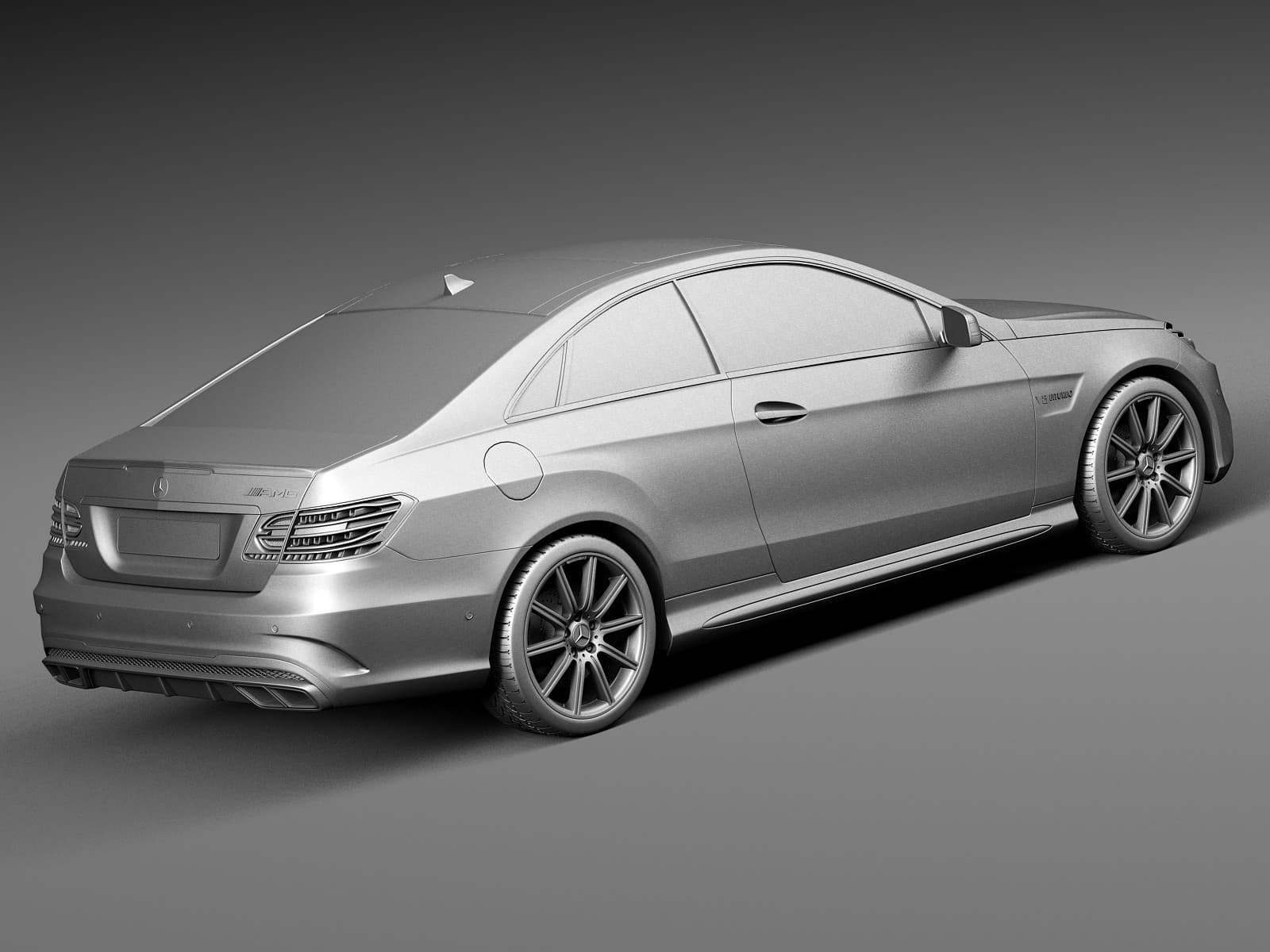 Mercedes E63 AMG Coupe 2014 - 3D Model by SQUIR