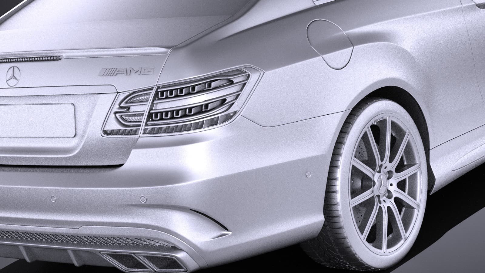 Mercedes E63 AMG Coupe 2015 (V-Ray) 3D Model by SQUIR