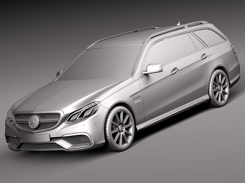 Mercedes E63 AMG Estate 2014 - 3D Model by SQUIR