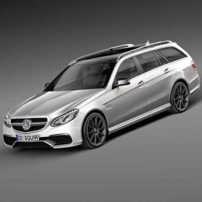 Mercedes E63 AMG Estate 2014 - 3D Model by SQUIR