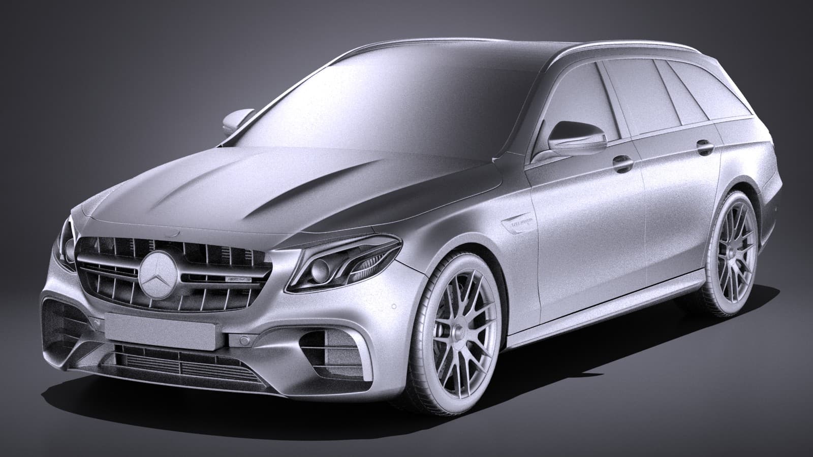 Mercedes E63 AMG Estate 2017 - 3D Model by SQUIR