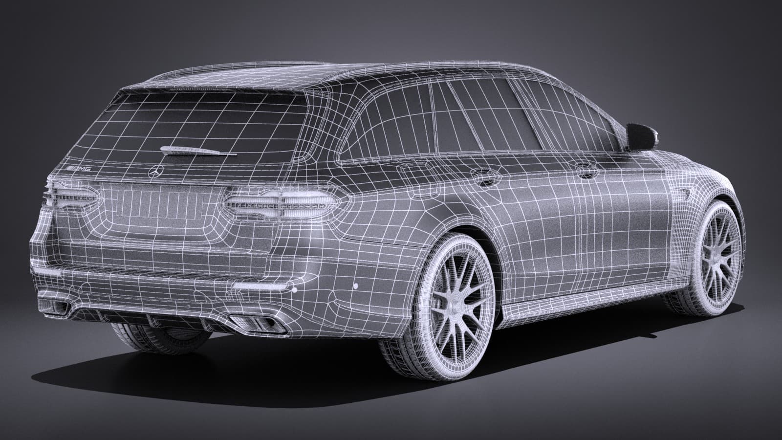 Mercedes E63 AMG Estate 2017 - 3D Model by SQUIR