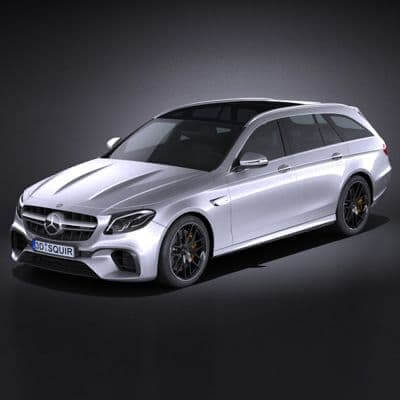Mercedes E63 AMG Estate 2017 - 3D Model by SQUIR