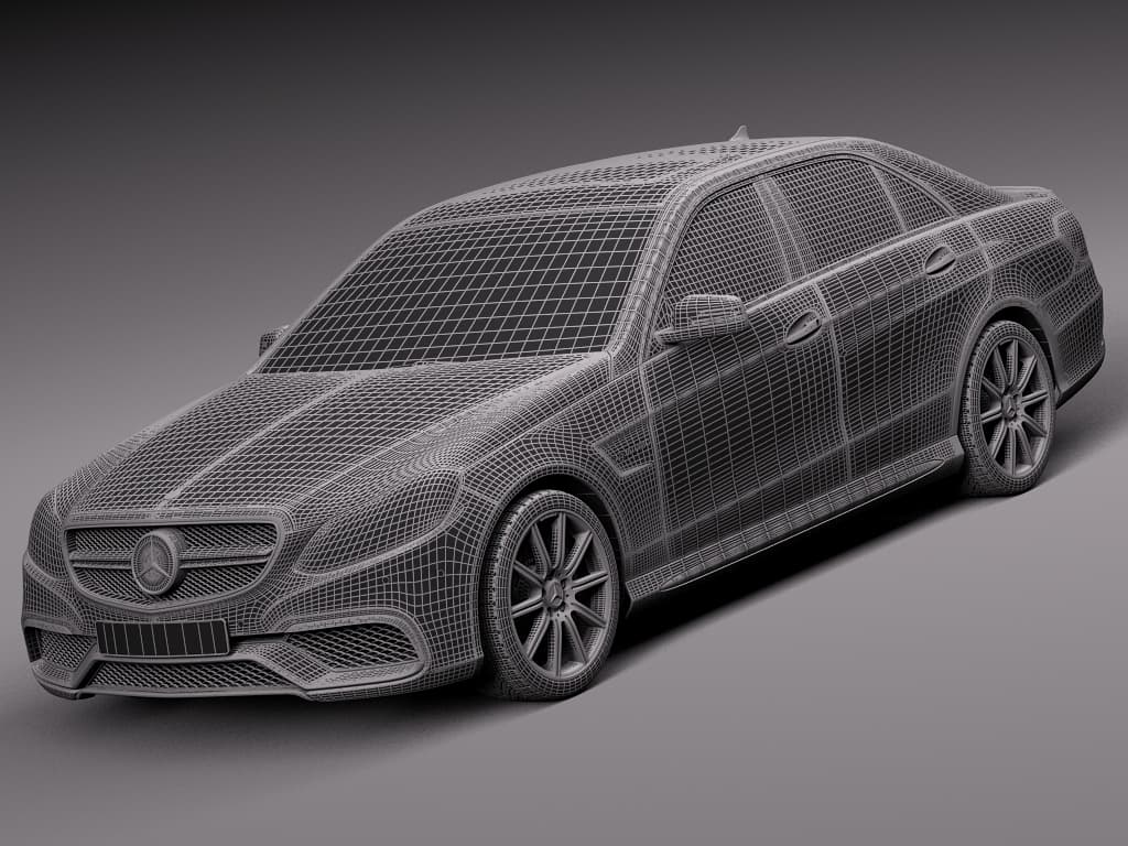 Mercedes E63 AMG Sedan 2014 - 3D Model by SQUIR