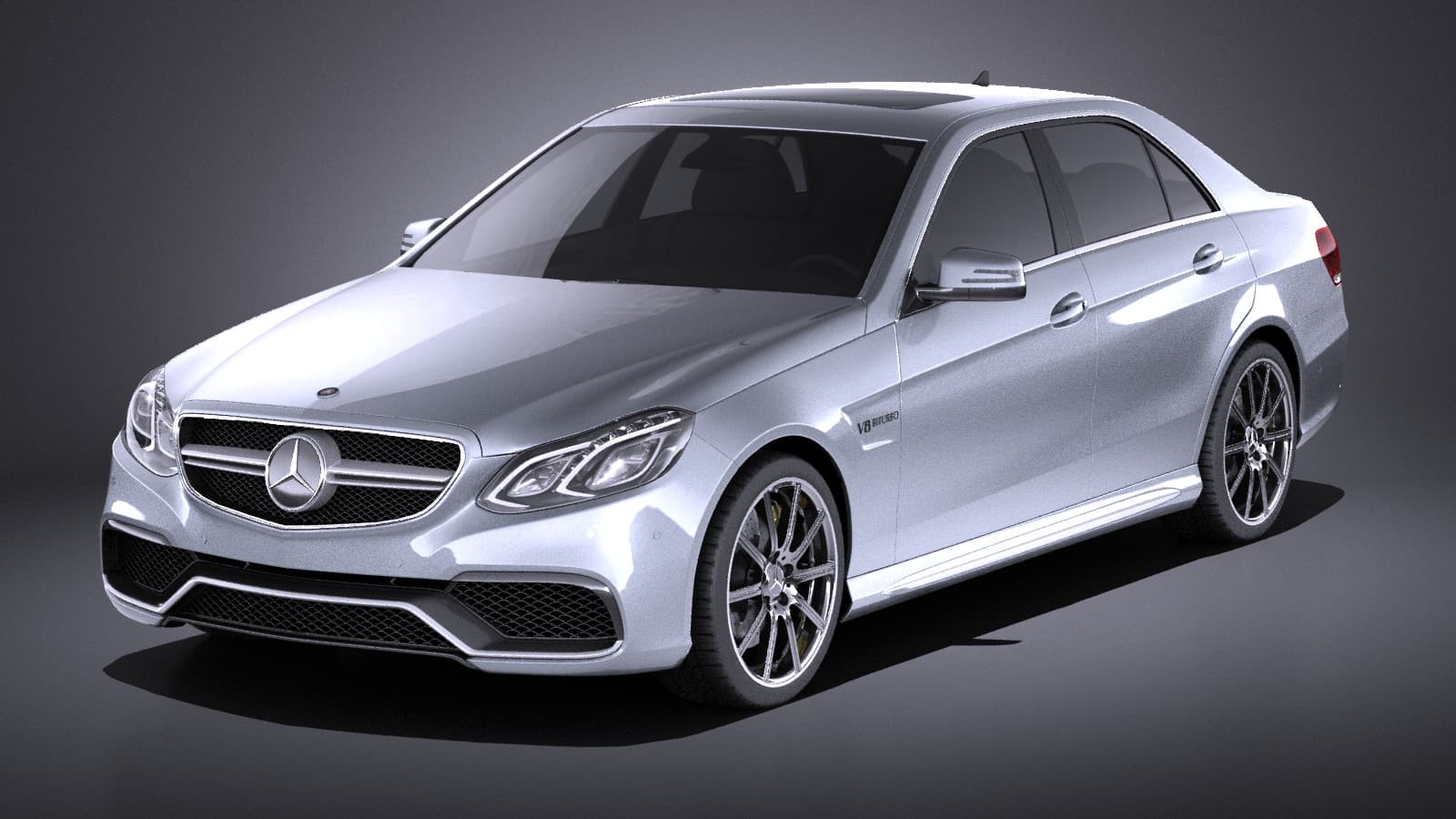 Mercedes E63 AMG Sedan 2015 (V-Ray) 3D Model by SQUIR