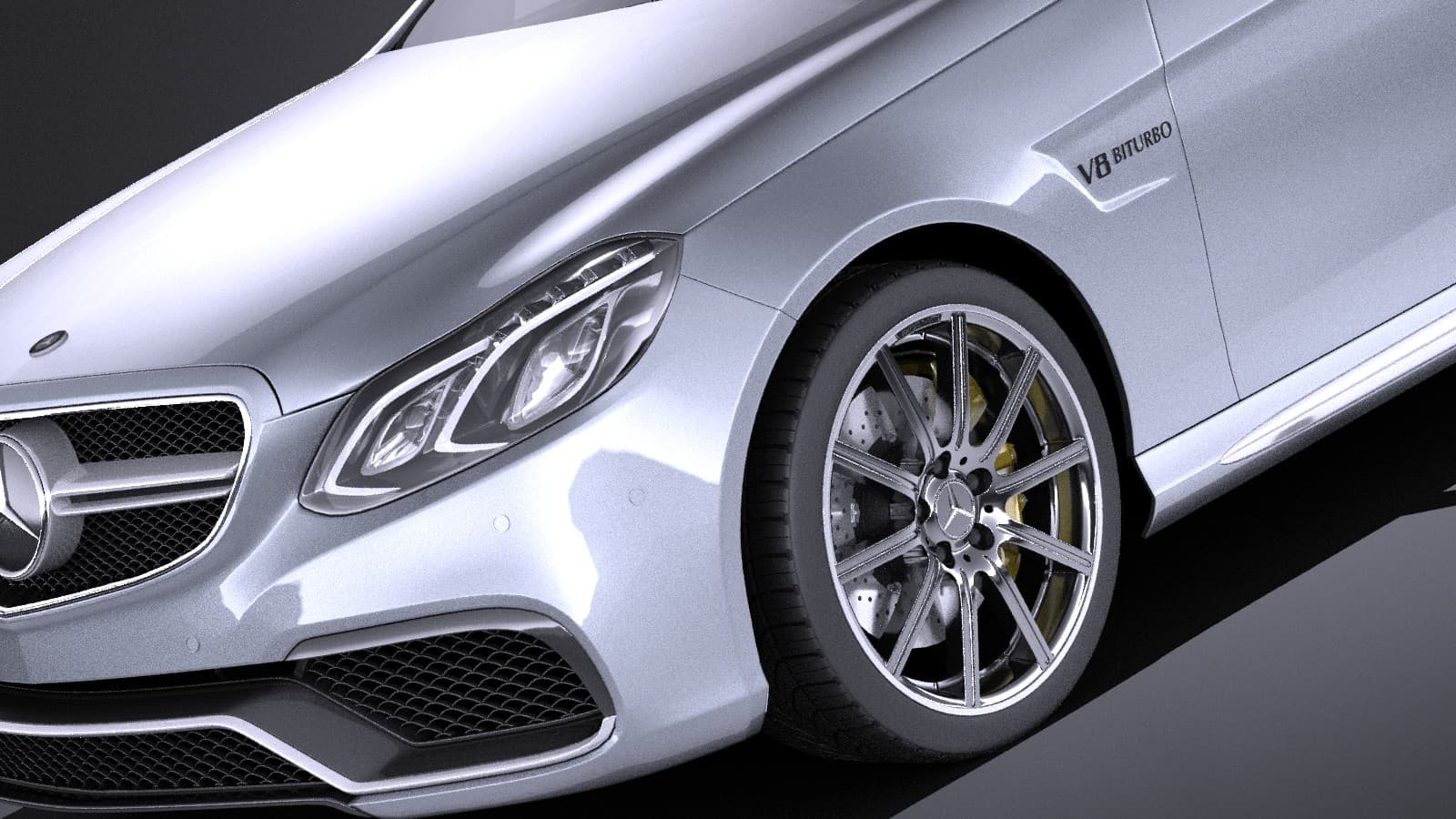 Mercedes E63 AMG Sedan 2015 (V-Ray) 3D Model by SQUIR