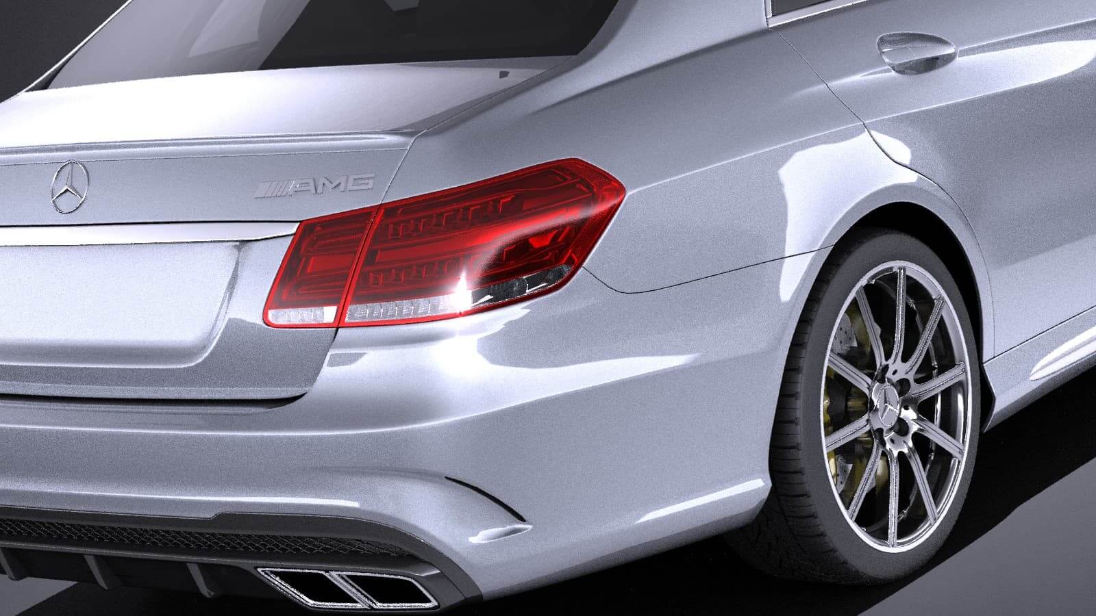 Mercedes E63 AMG Sedan 2015 (V-Ray) 3D Model by SQUIR