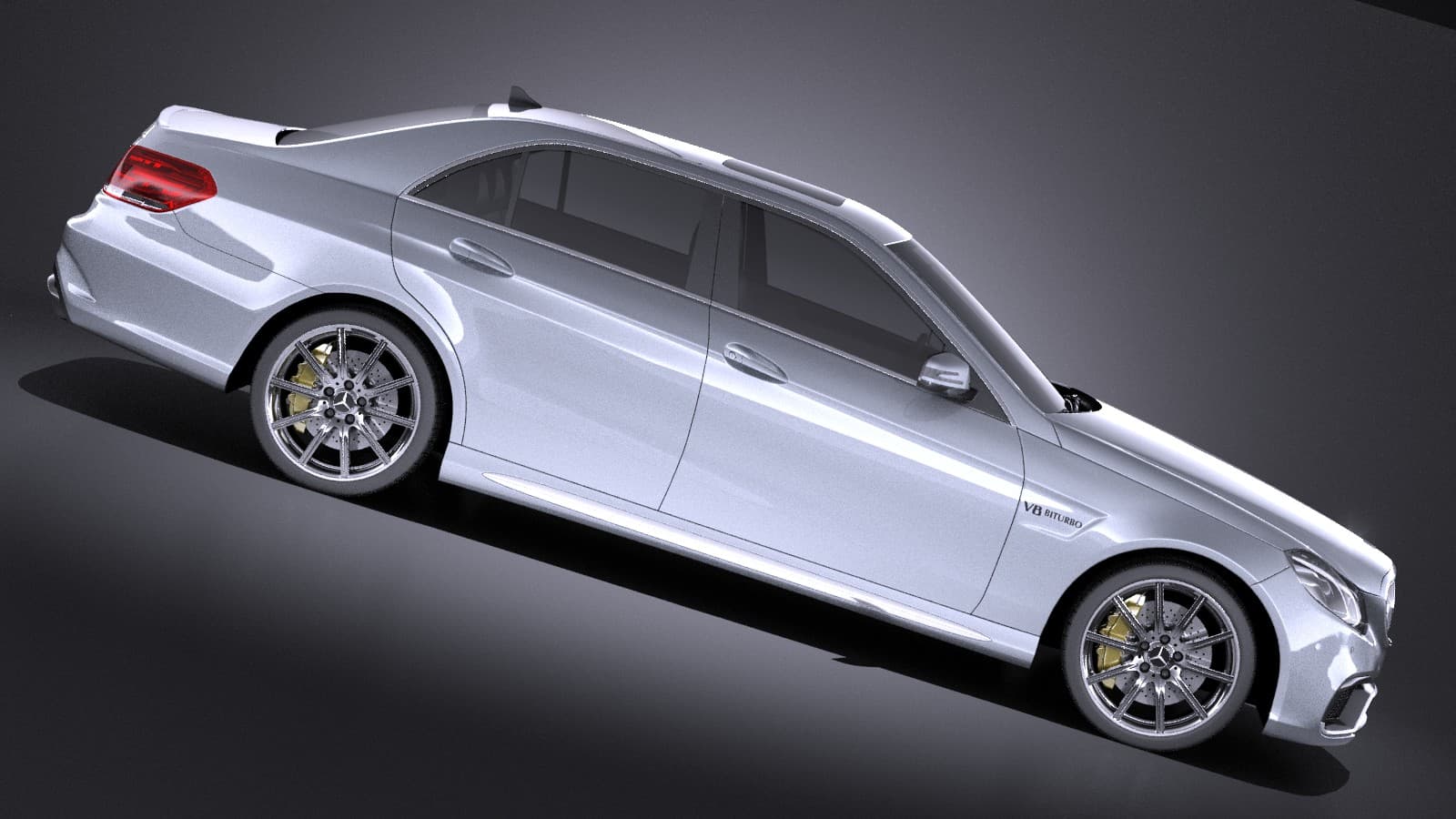 Mercedes E63 AMG Sedan 2015 (V-Ray) 3D Model by SQUIR
