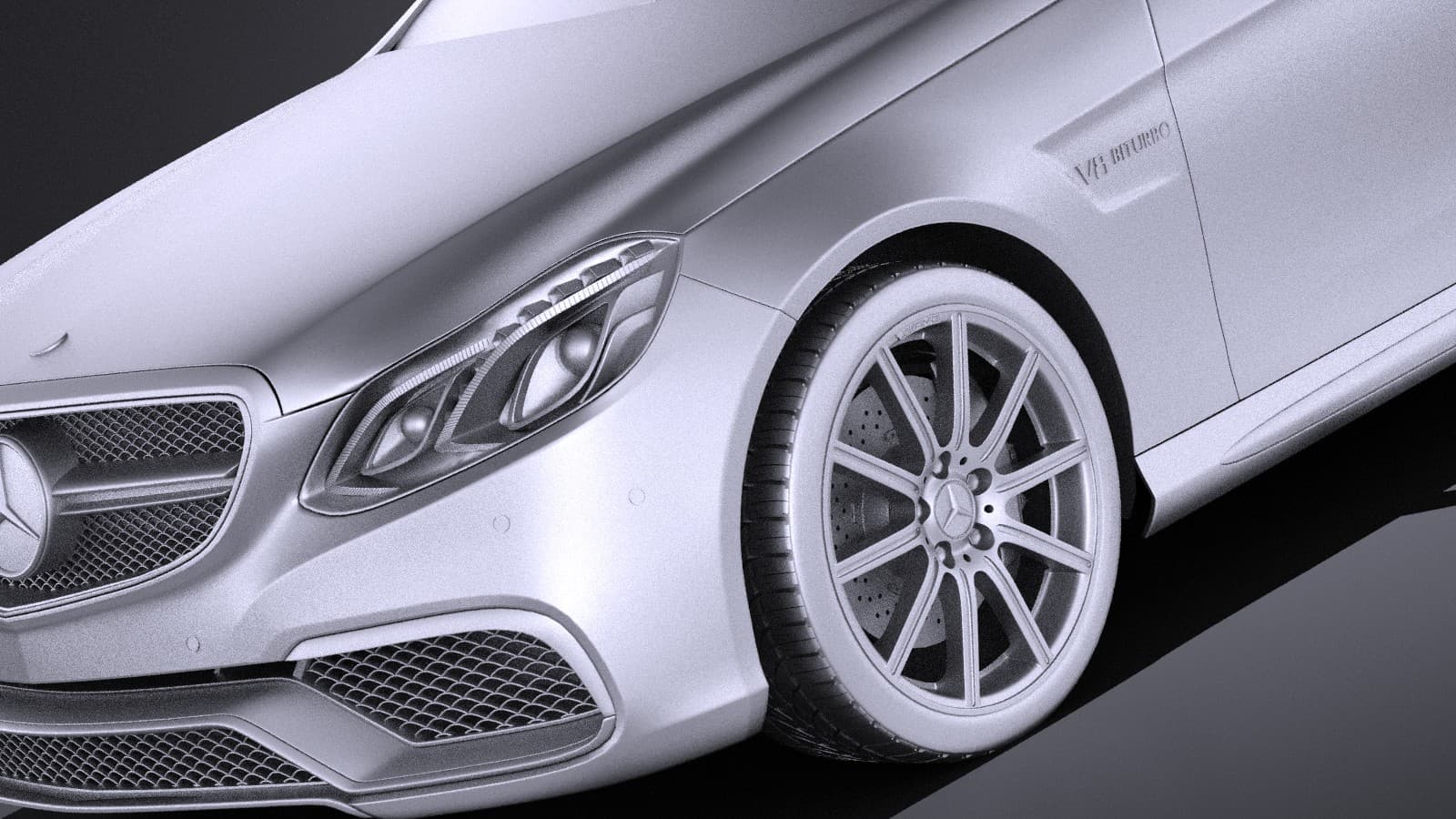 Mercedes E63 AMG Sedan 2015 (V-Ray) 3D Model by SQUIR