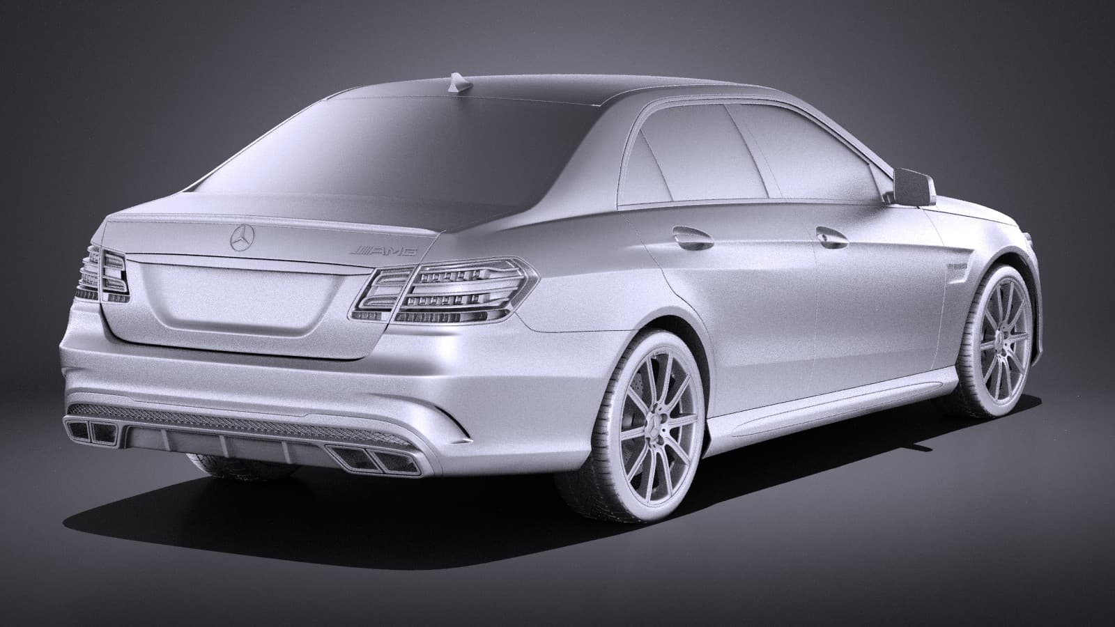 Mercedes E63 AMG Sedan 2015 (V-Ray) 3D Model by SQUIR