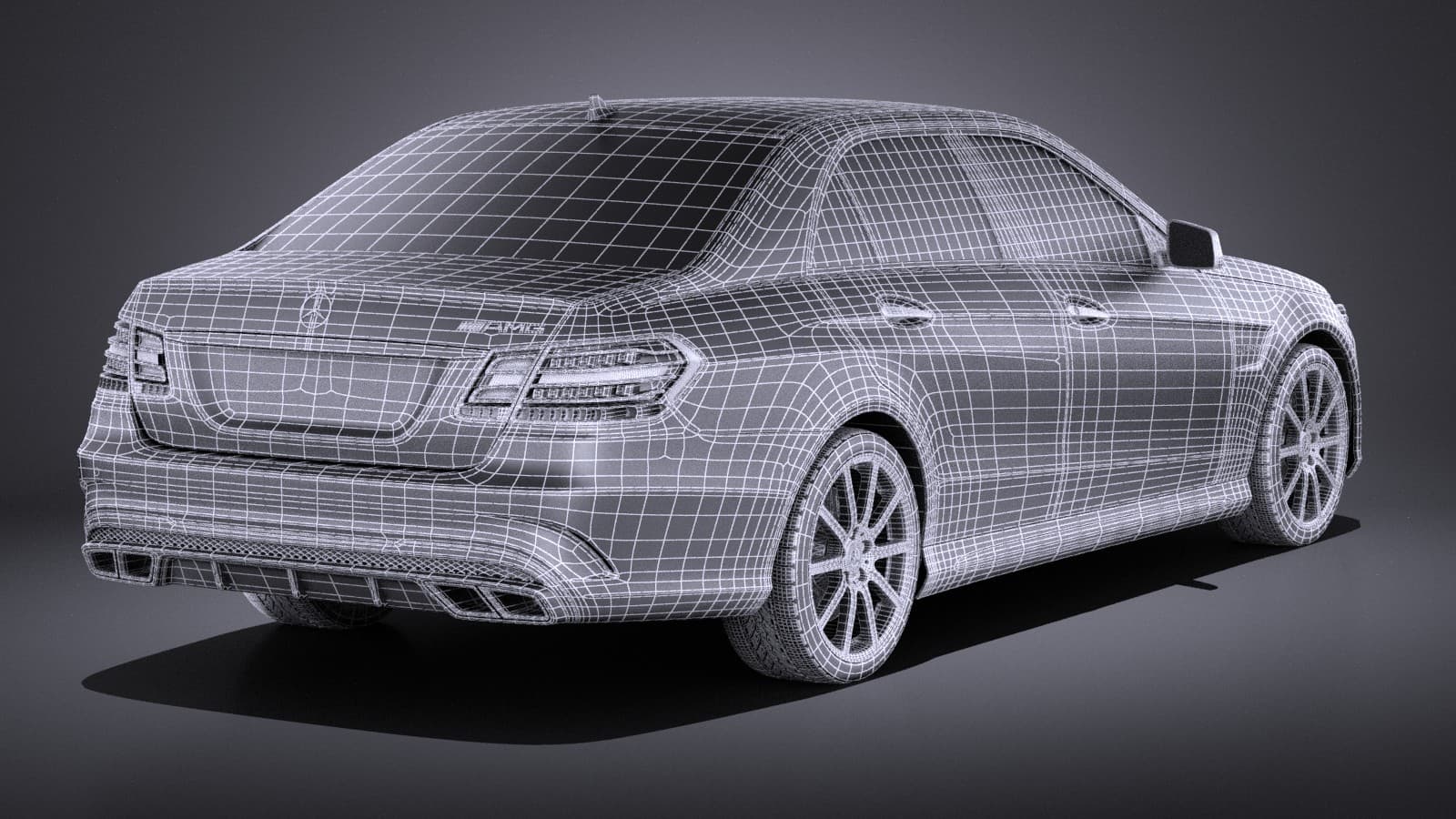 Mercedes E63 AMG Sedan 2015 (V-Ray) 3D Model by SQUIR